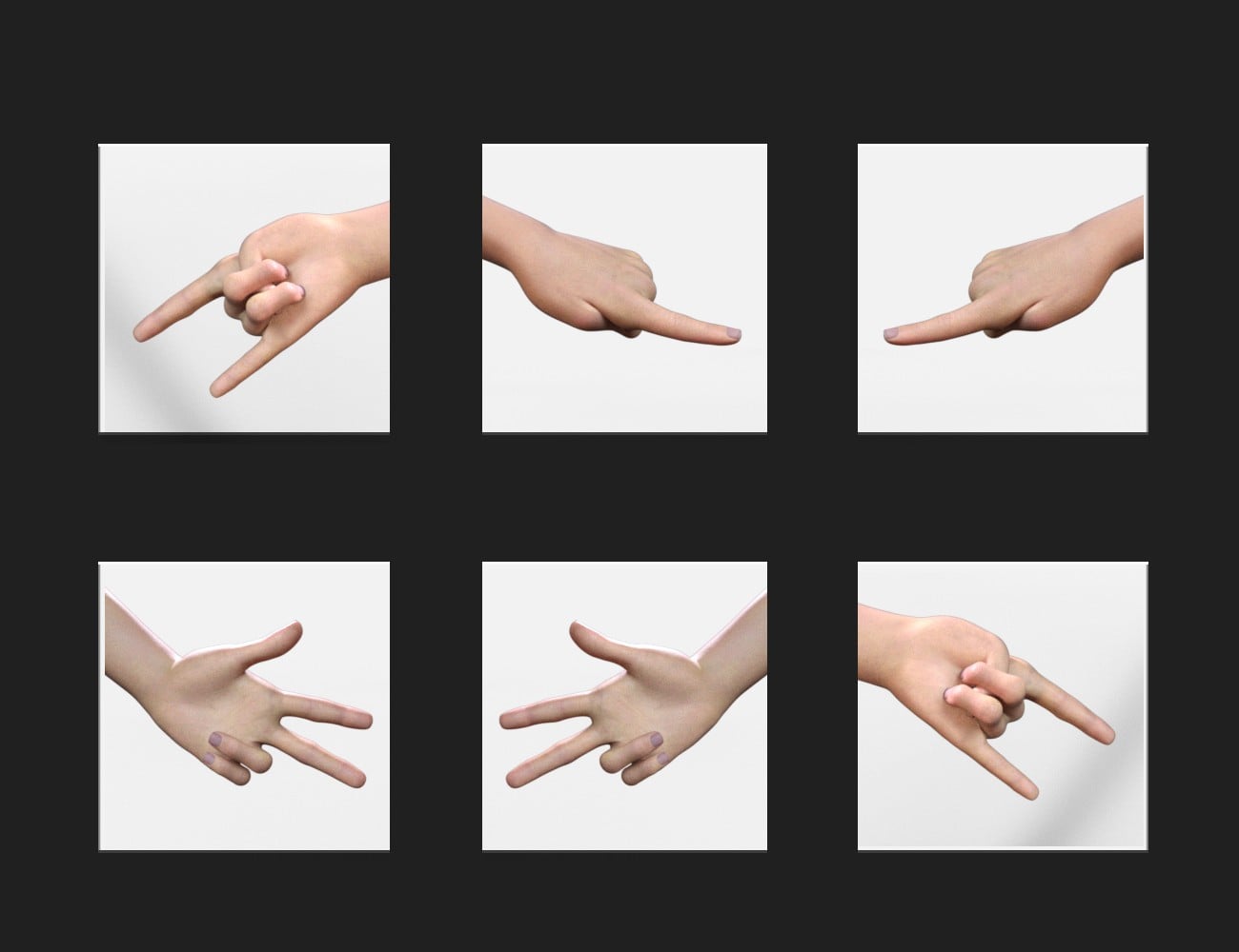 Hand Poses Pack for Genesis 9 | Daz 3D