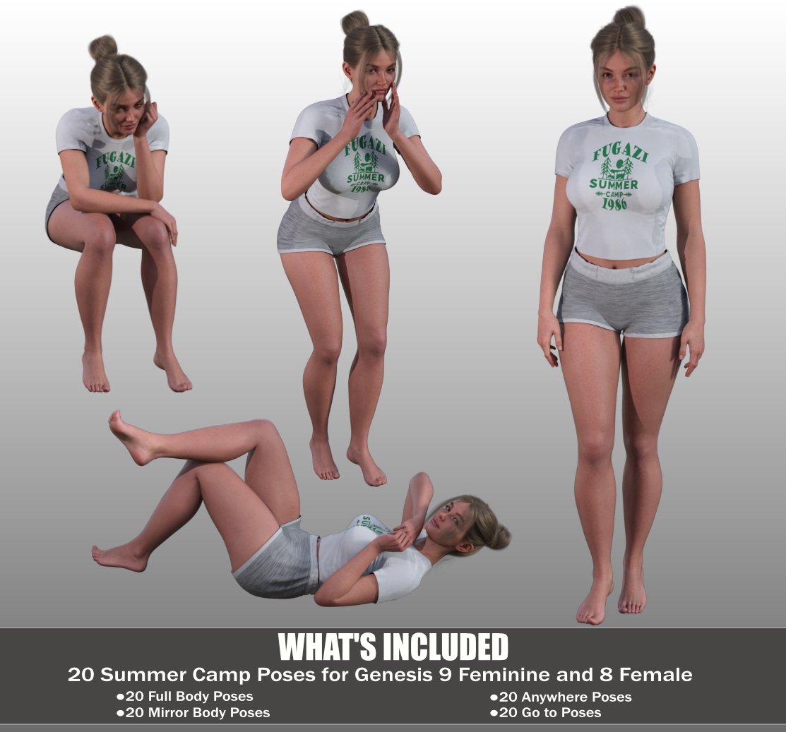 FG Summer Camp Bundle | Daz 3D