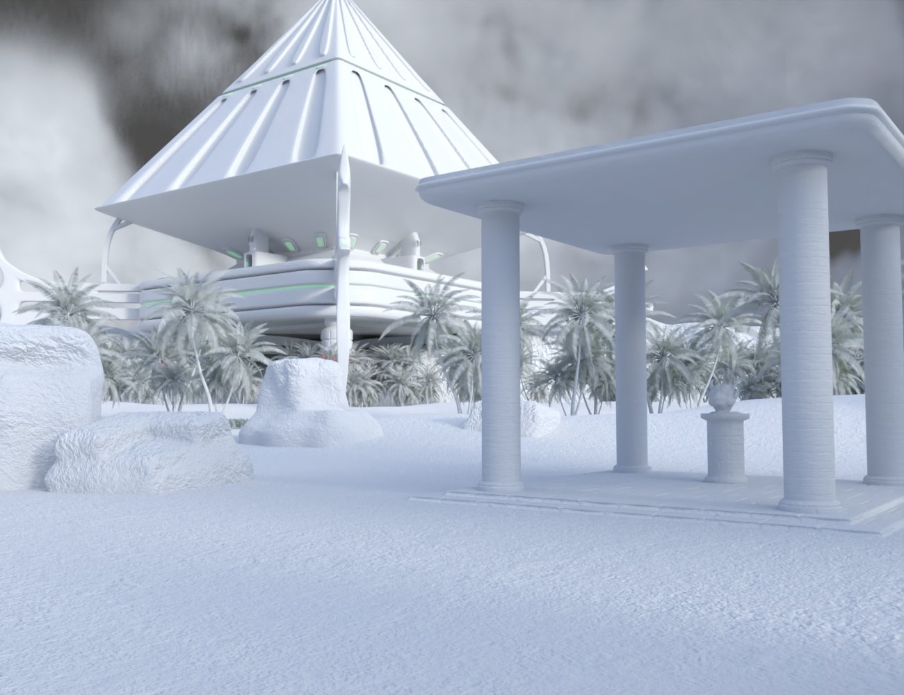 Alien Pyramid | Daz 3D