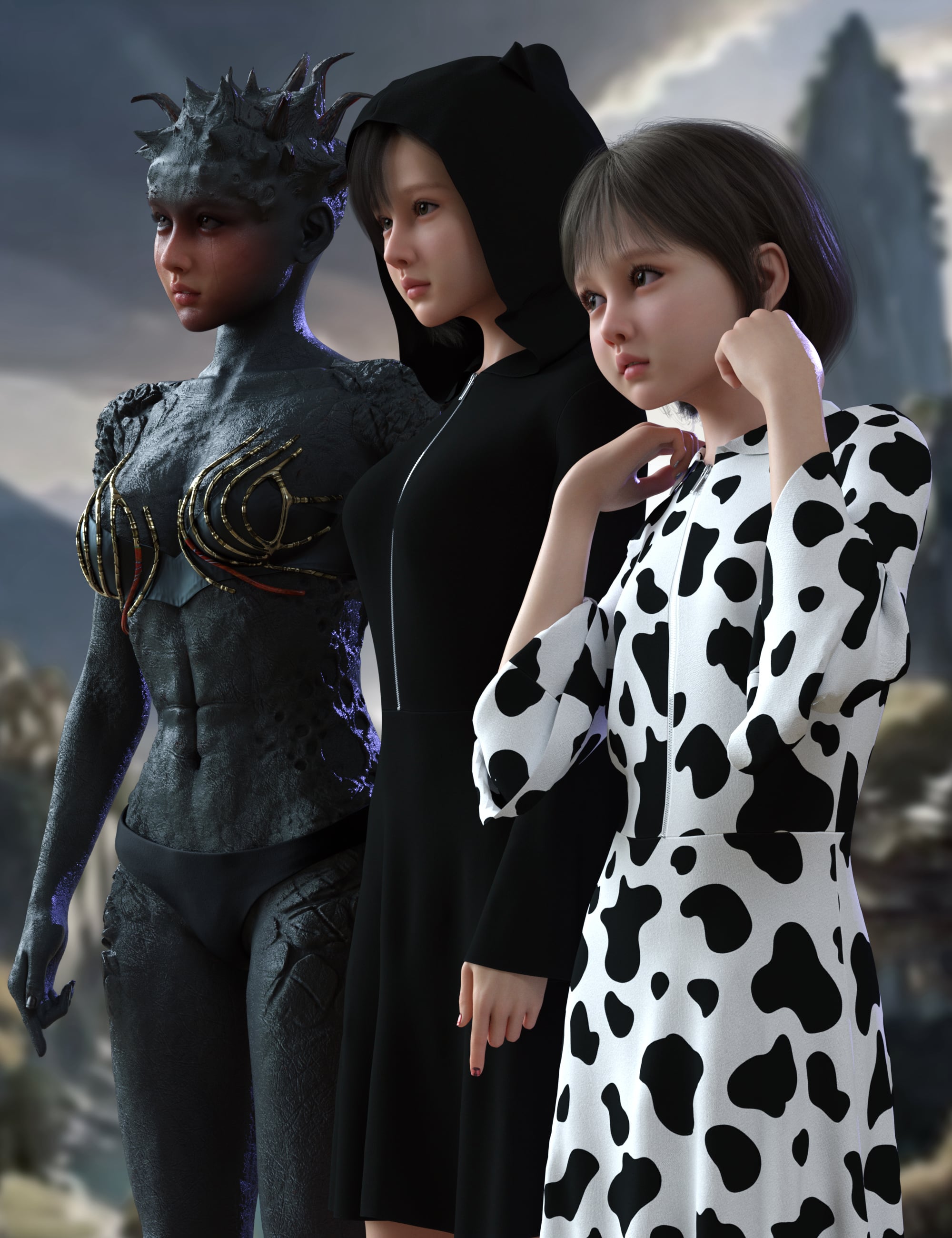 Vo Nanaya Character and Clothes for Genesis 9 Bundle | Daz 3D