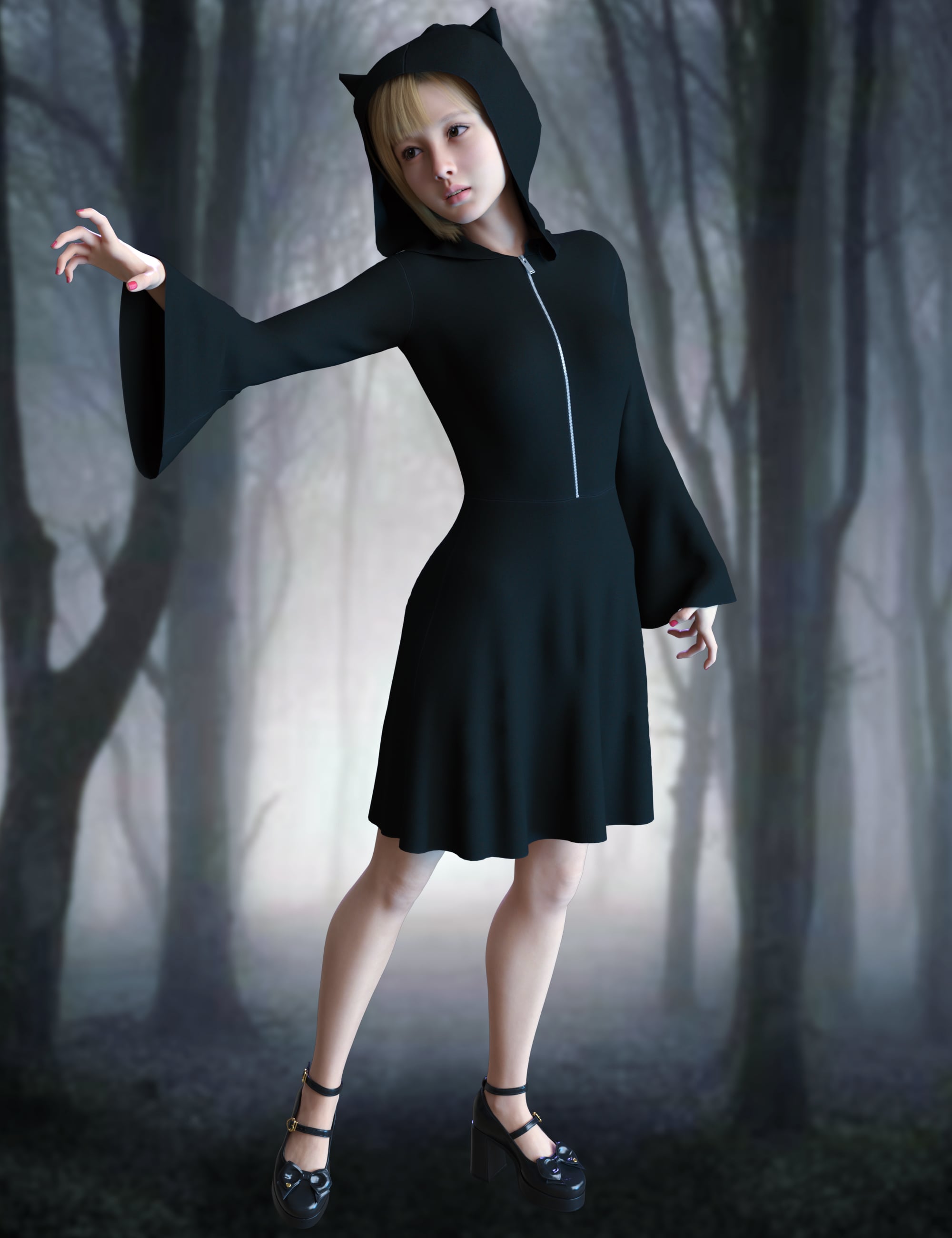 Vo Nanaya Character and Clothes for Genesis 9 Bundle | Daz 3D