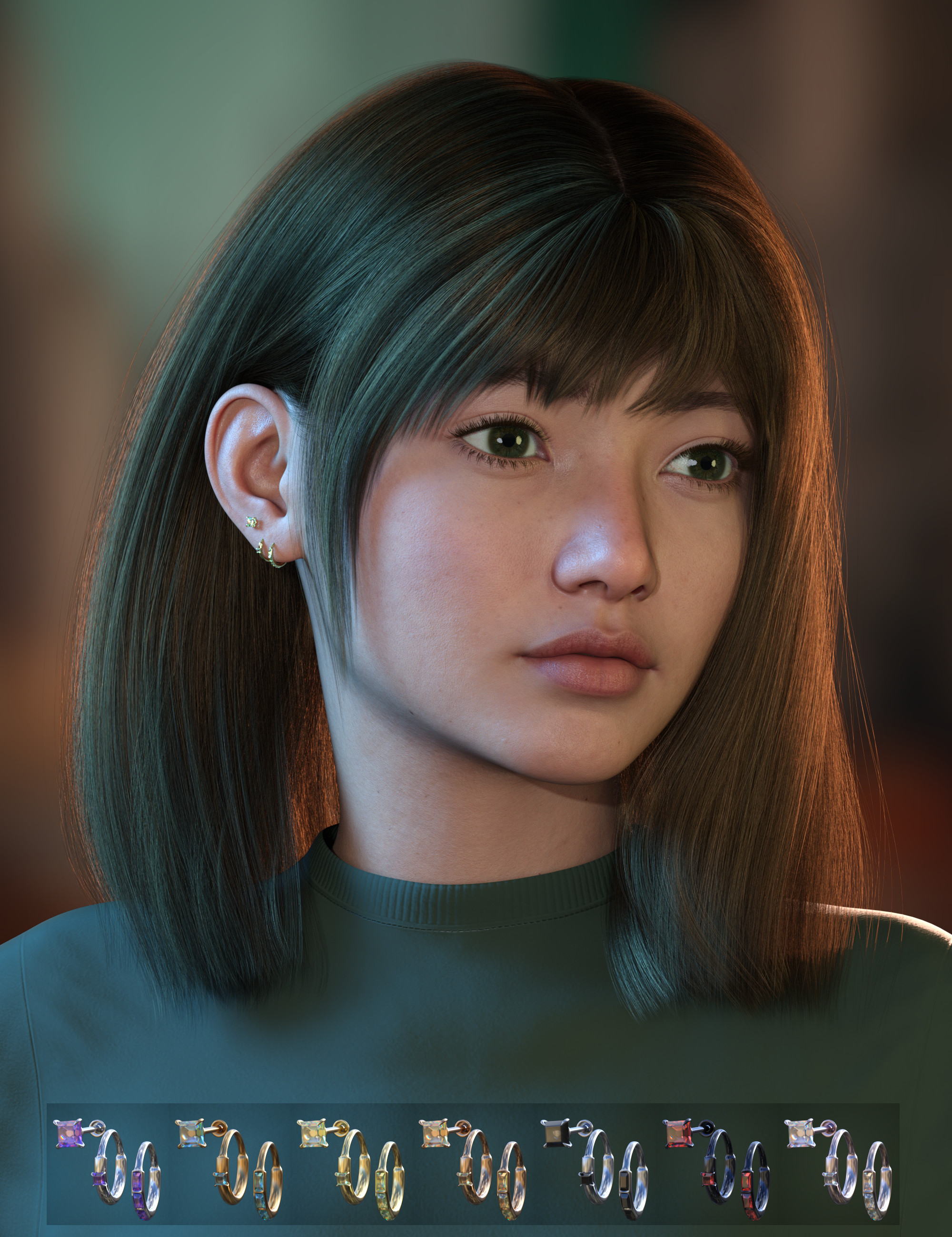 ALO Lyra Hair for Genesis 9, 8 and 8.1 Female | Daz 3D