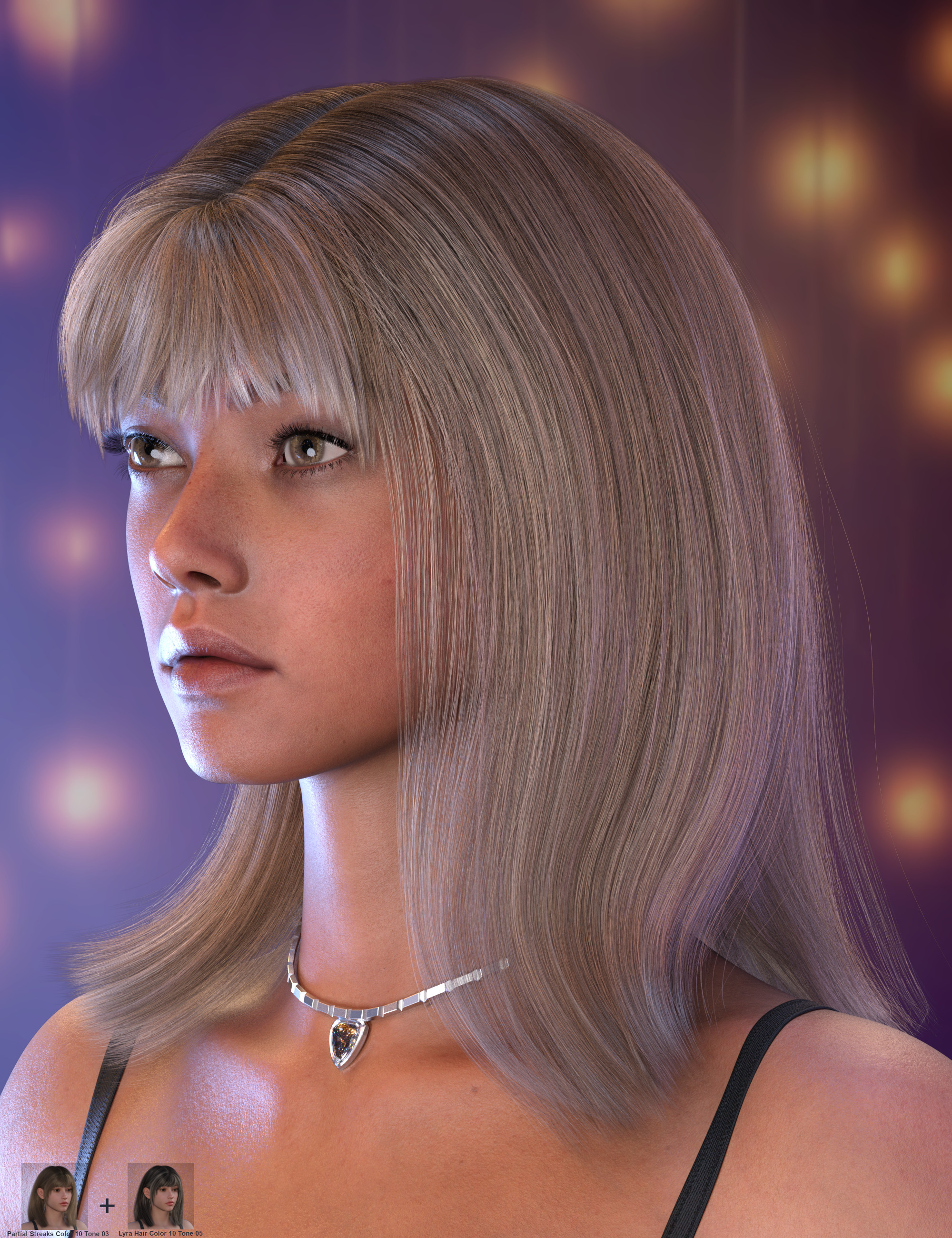 ALO Lyra Hair for Genesis 9, 8 and 8.1 Female | Daz 3D