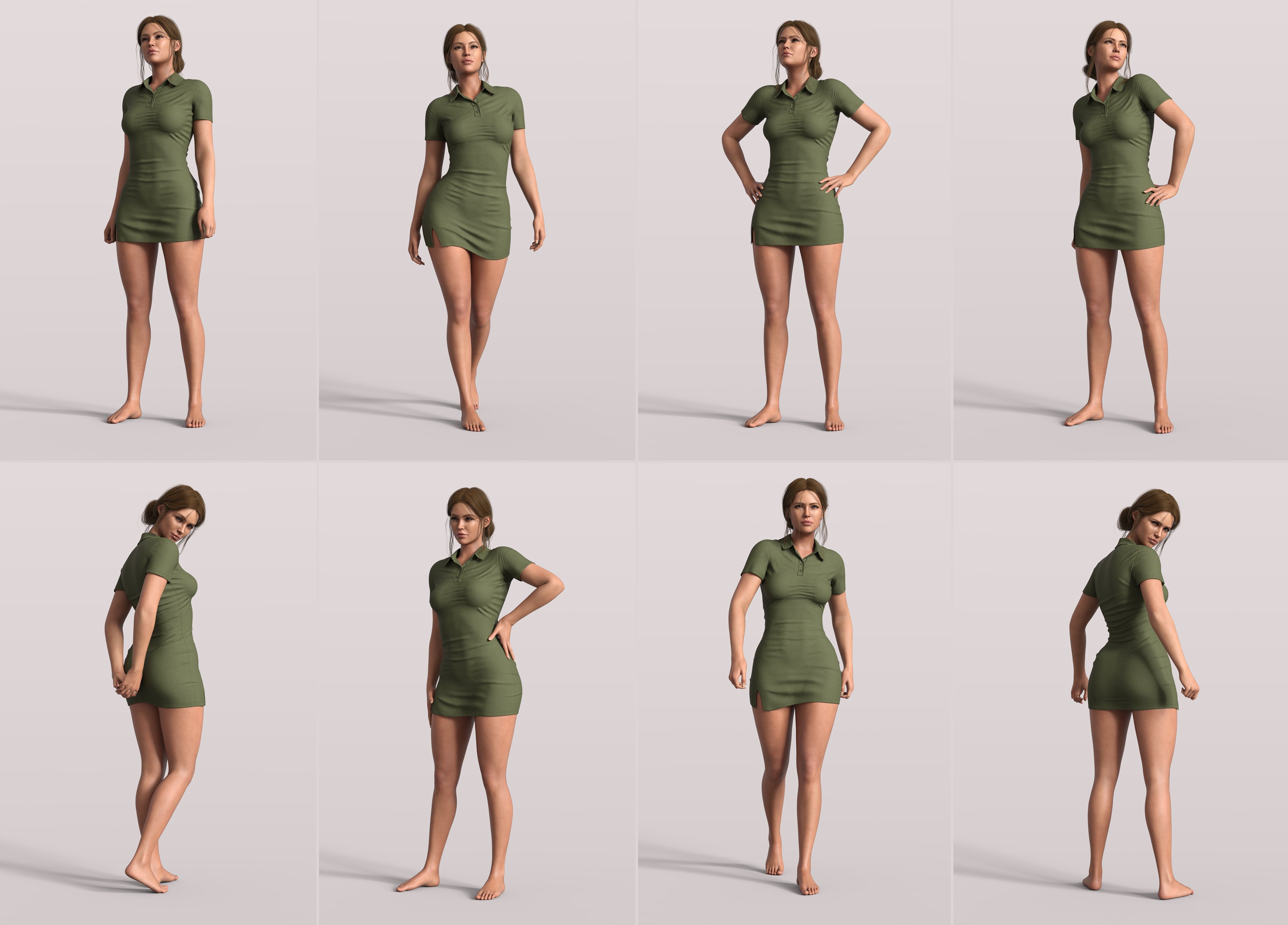 Z Versatile Standing Pose Mega Set for Genesis 9 and 8 Female | Daz 3D