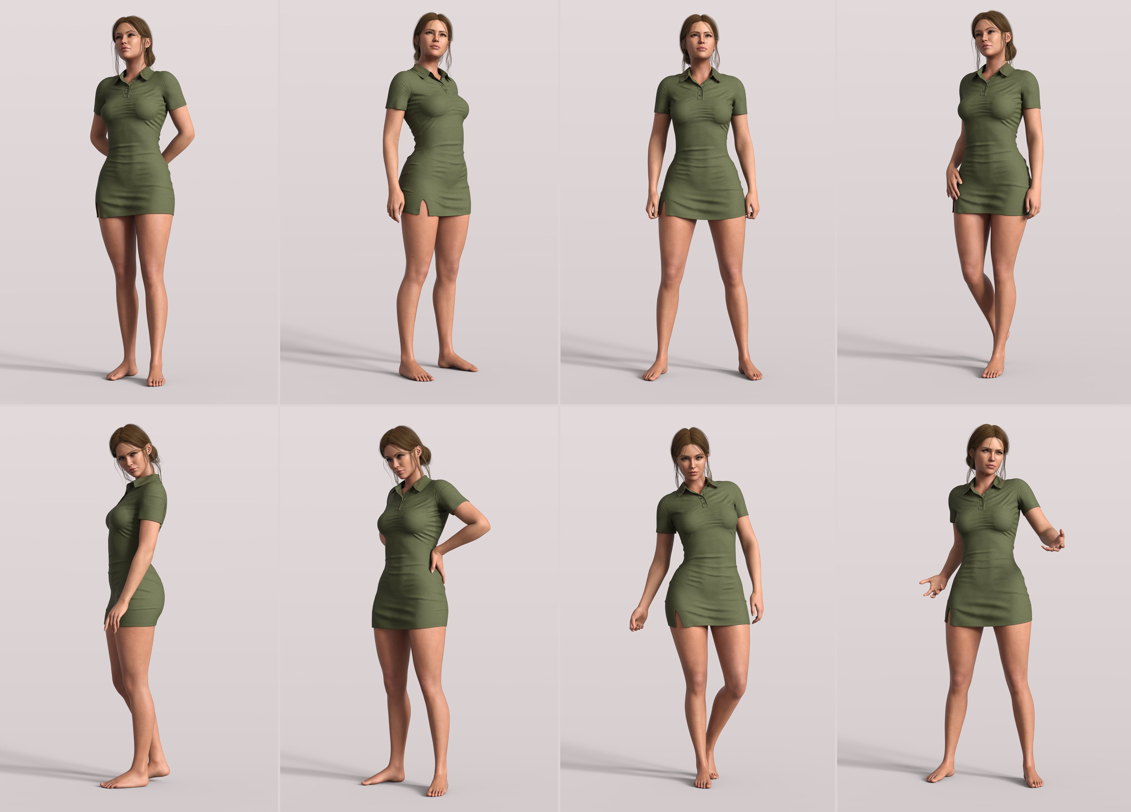 Z Versatile Standing Pose Mega Set for Genesis 9 and 8 Female | Daz 3D