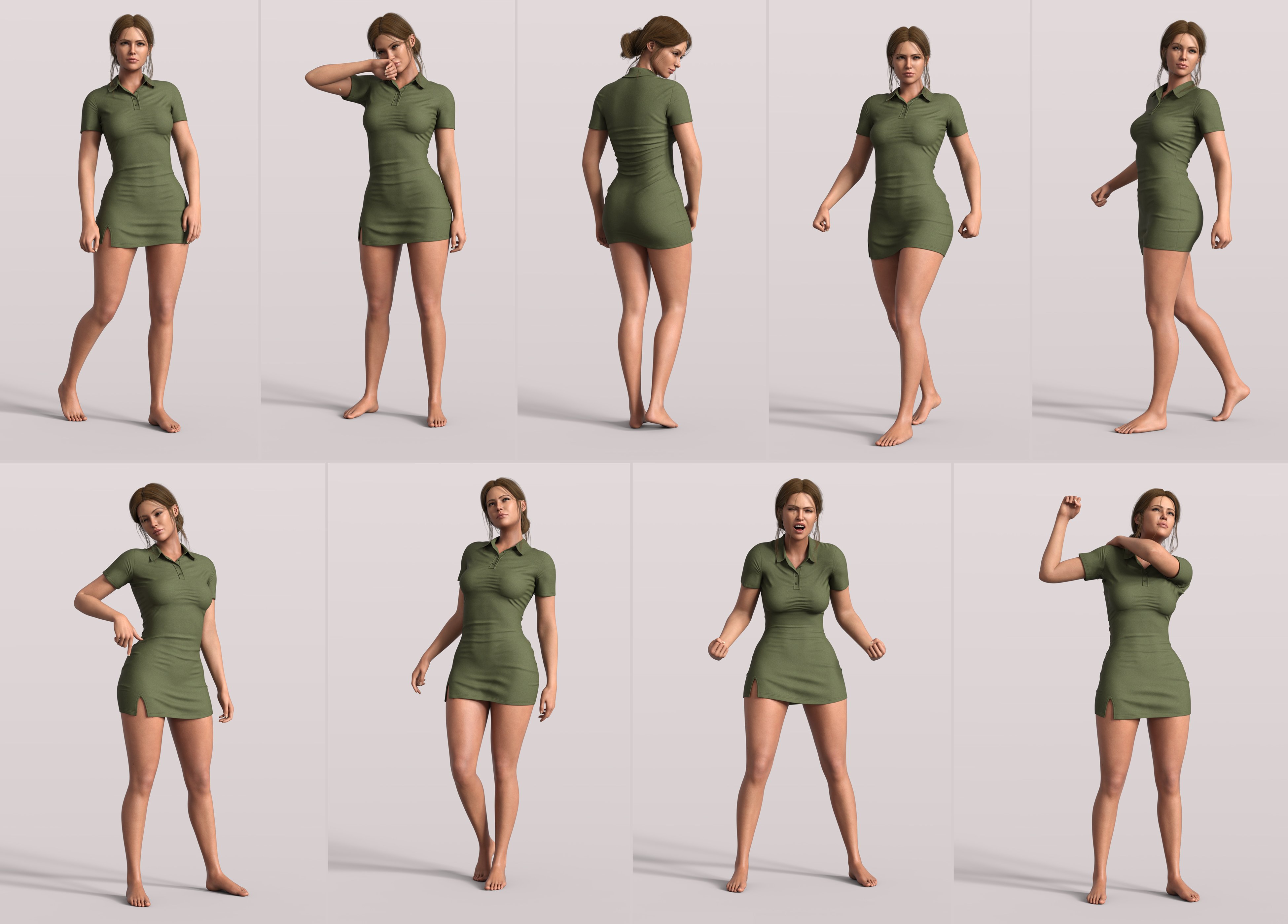Z Versatile Standing Pose Mega Set for Genesis 9 and 8 Female | Daz 3D