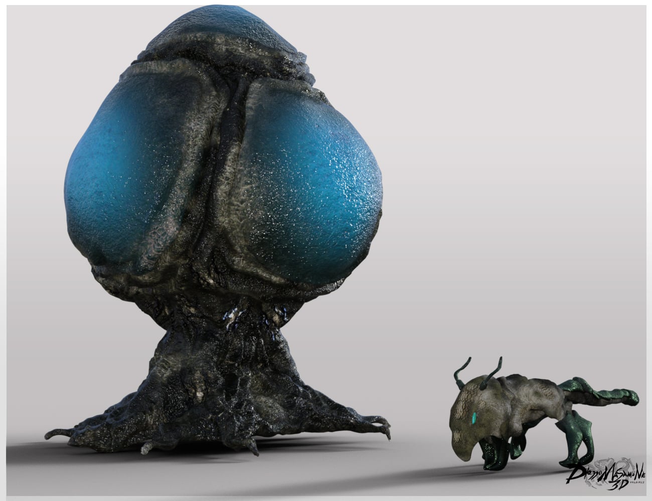 TOGUM Alien Egg and Cub | Daz 3D
