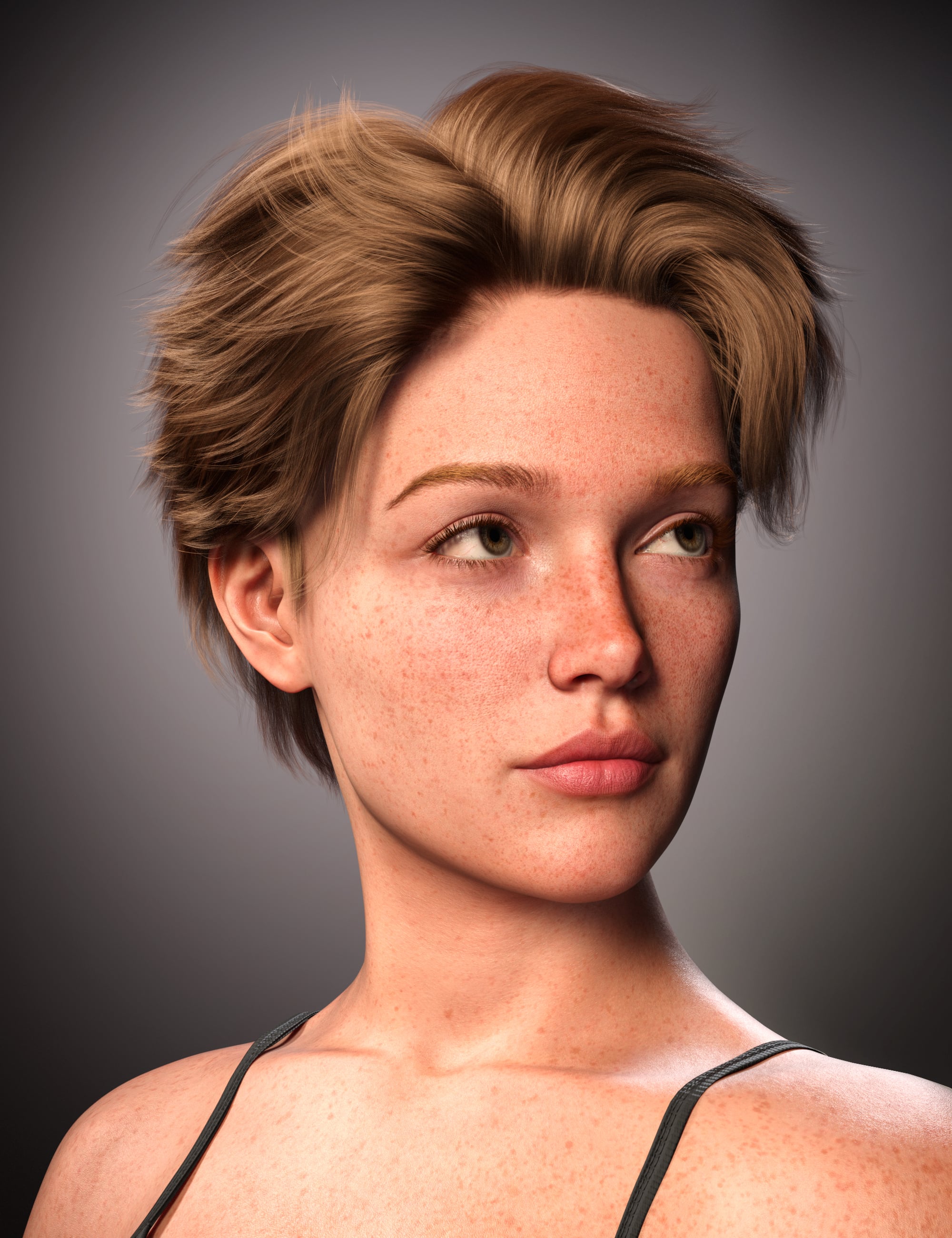 FE Vibrant Layered Short Hair for Genesis 9 | Daz 3D