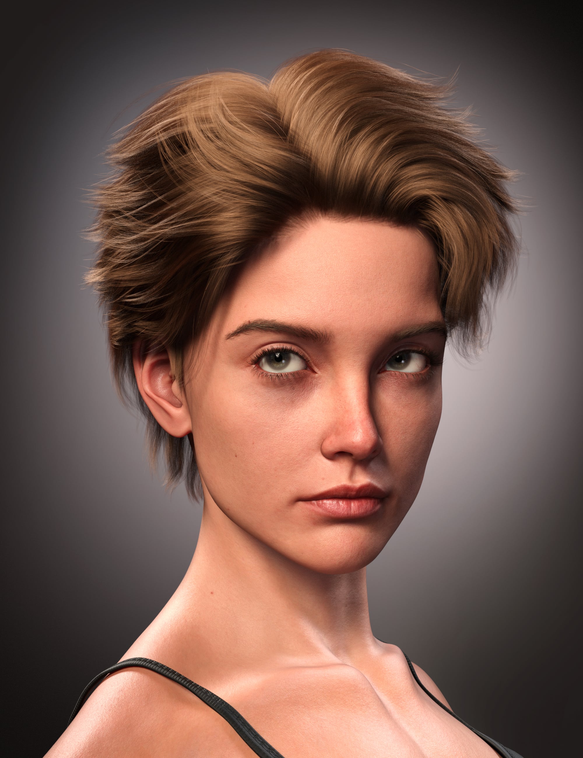 FE Vibrant Layered Short Hair for Genesis 9 | Daz 3D