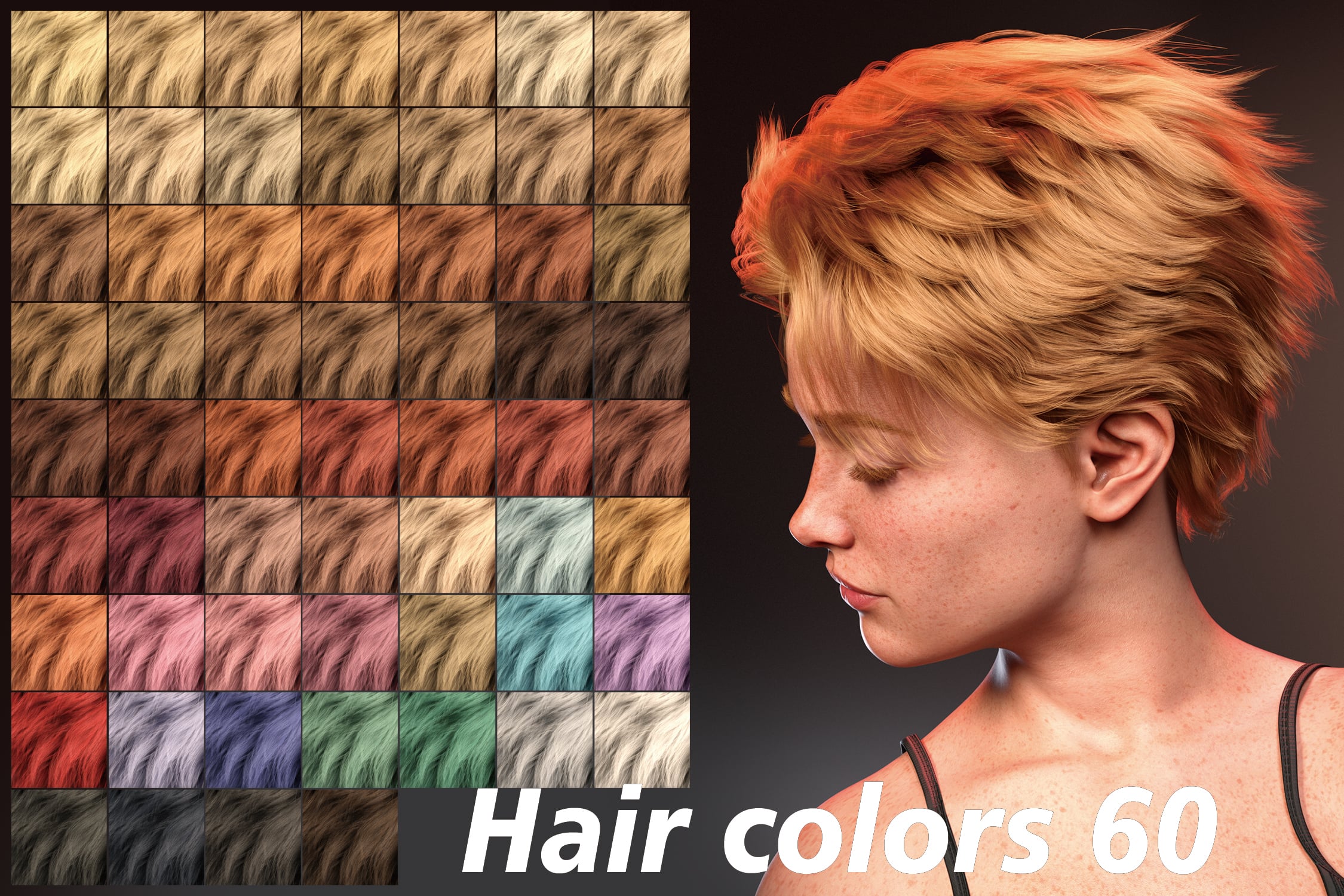 FE Vibrant Layered Short Hair for Genesis 9 | Daz 3D