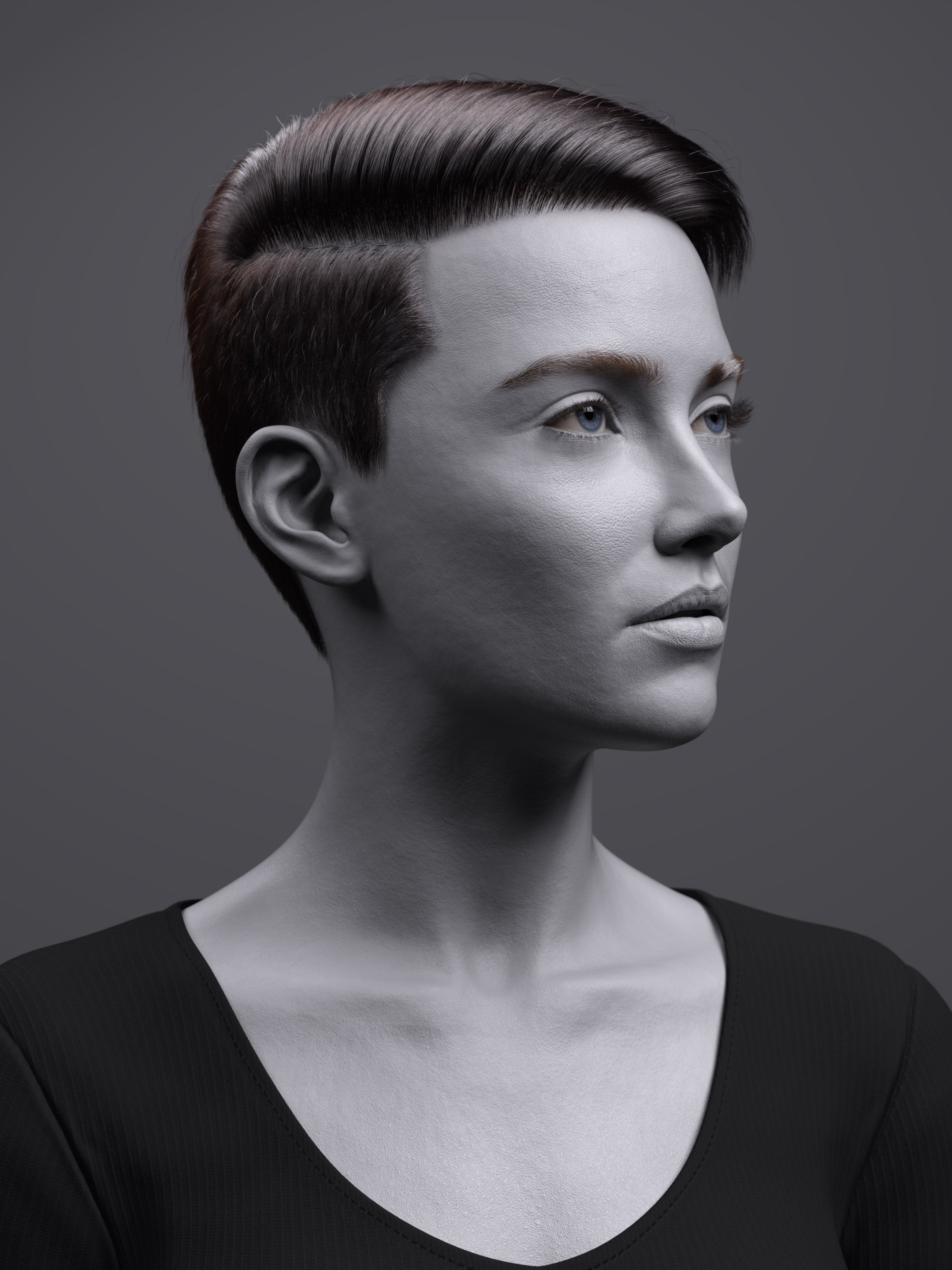 dForce FV Side Part Hair for Genesis 9 | Daz 3D