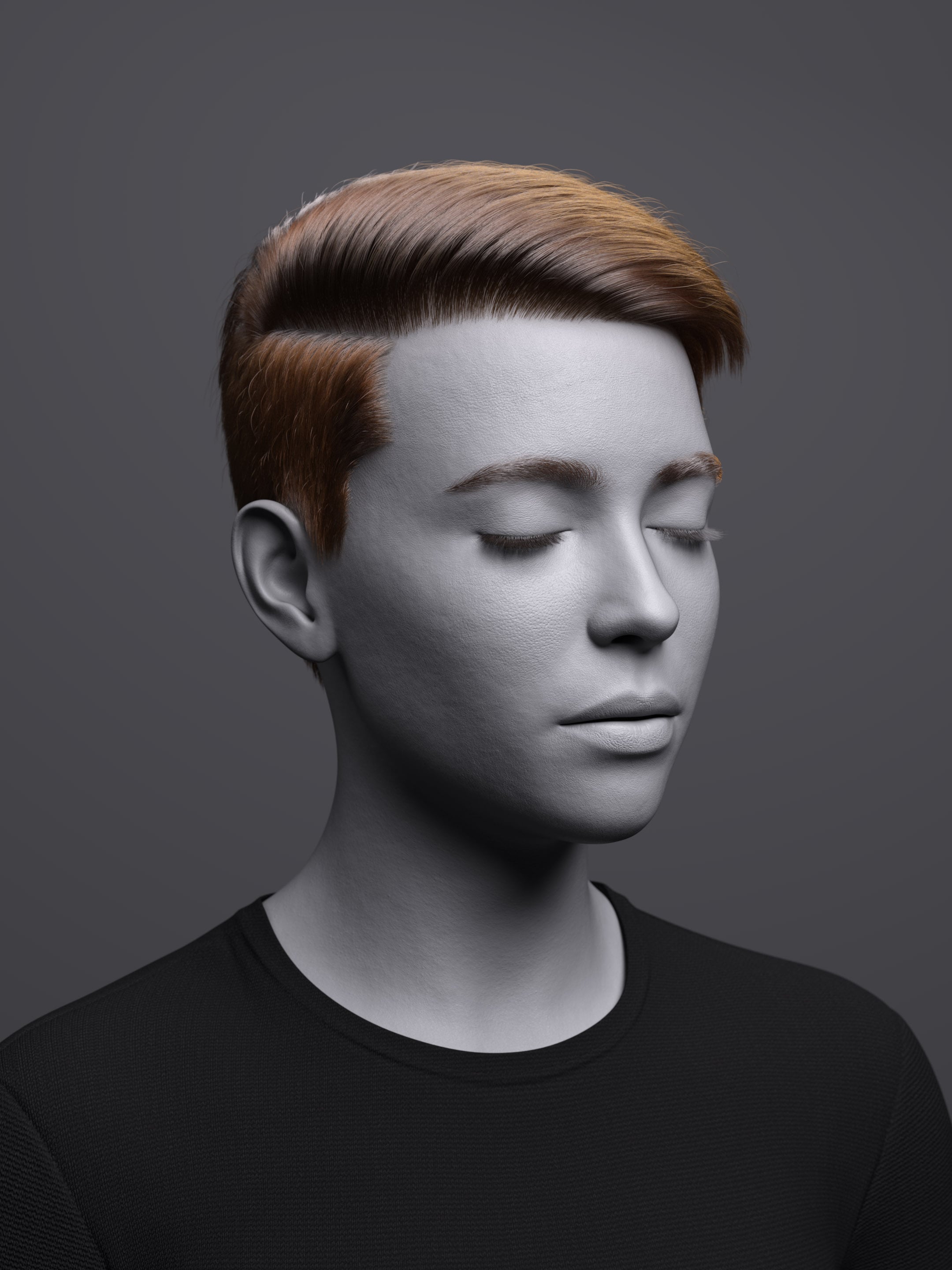 dForce FV Side Part Hair for Genesis 9 | Daz 3D