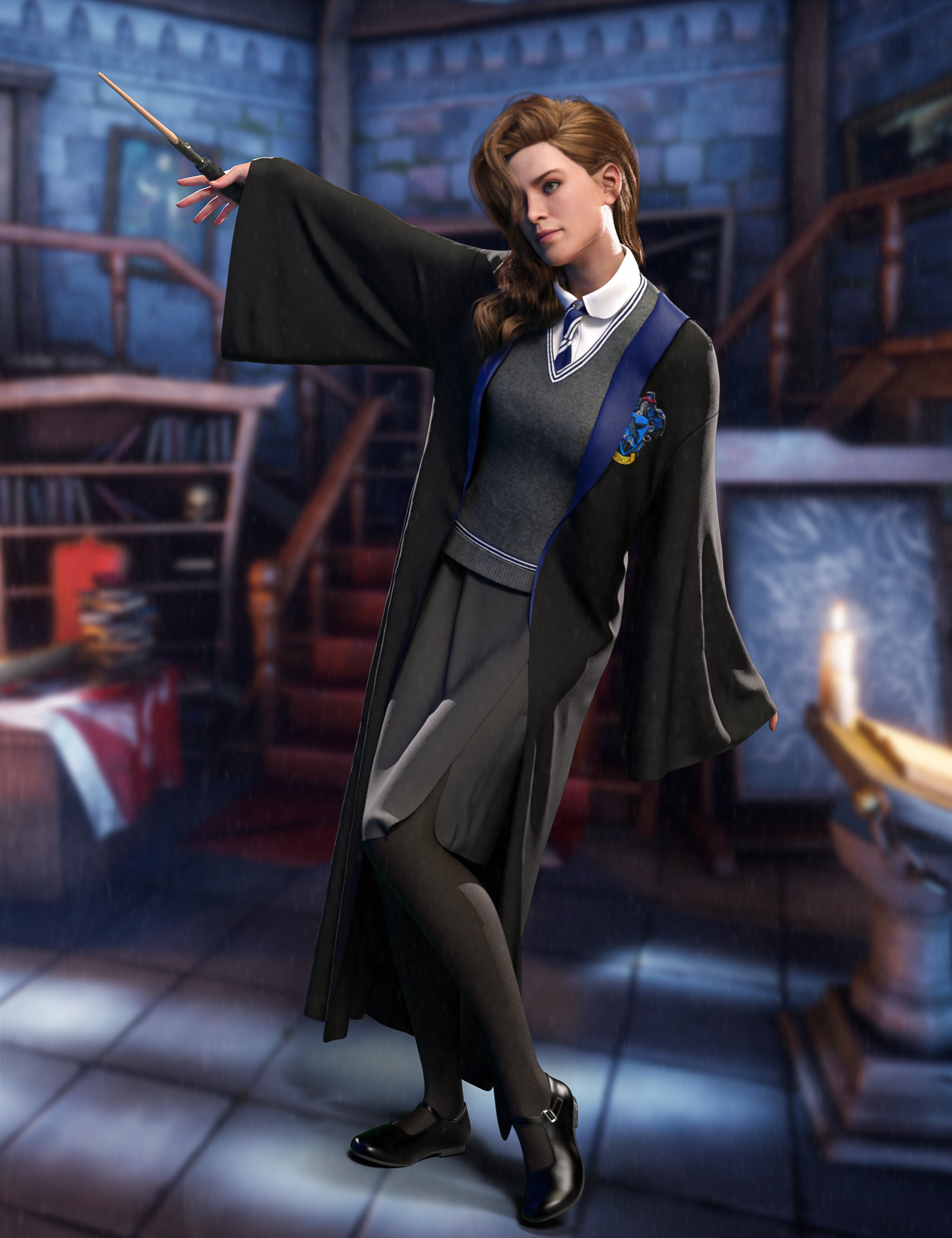 AH dForce Magical Wizard Outfit Texture Add-on | Daz 3D