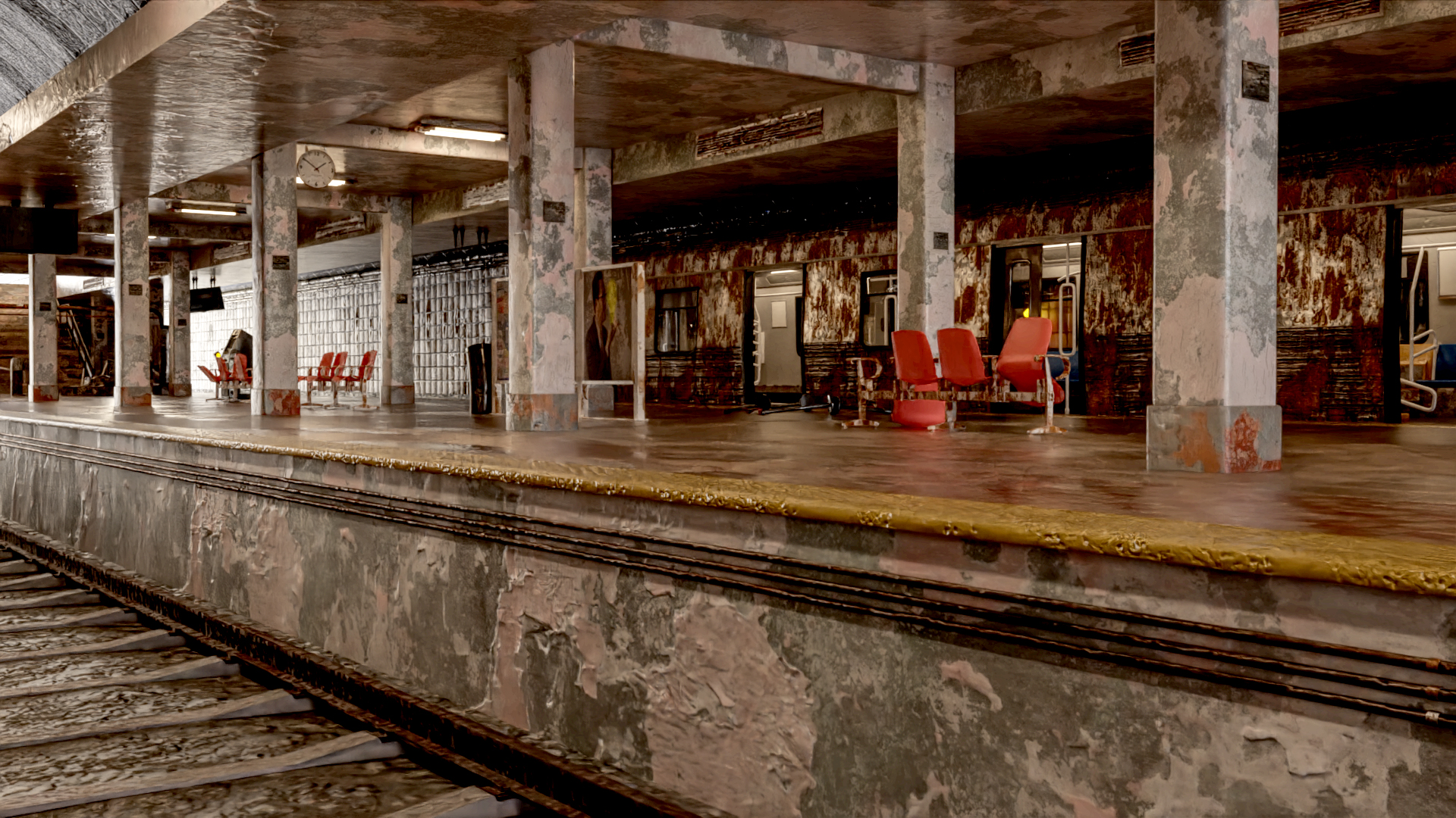 Ruined Subway Metro Station | Daz 3D