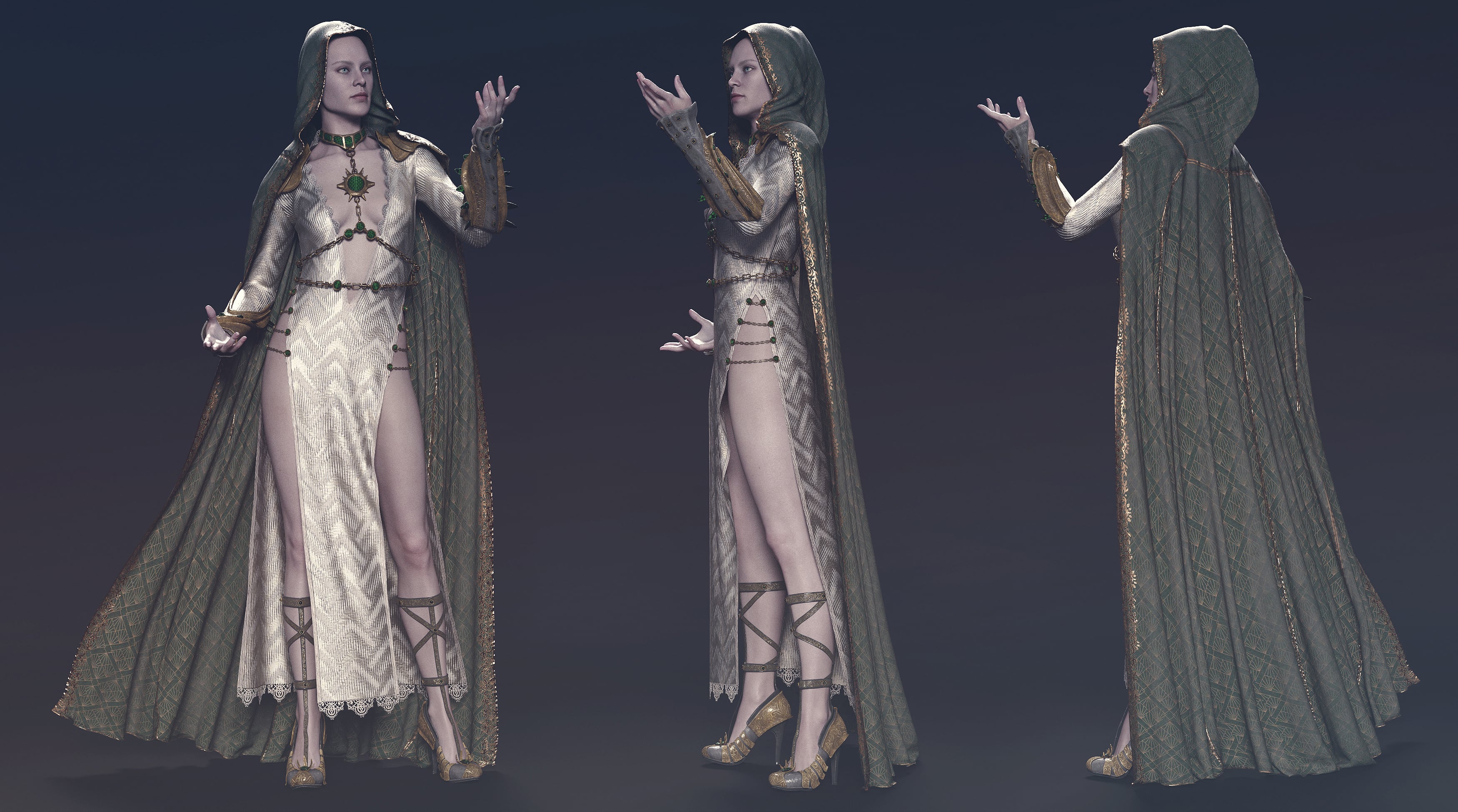 Royal Mage Outfit for Genesis 9 Texture Add-On | Daz 3D