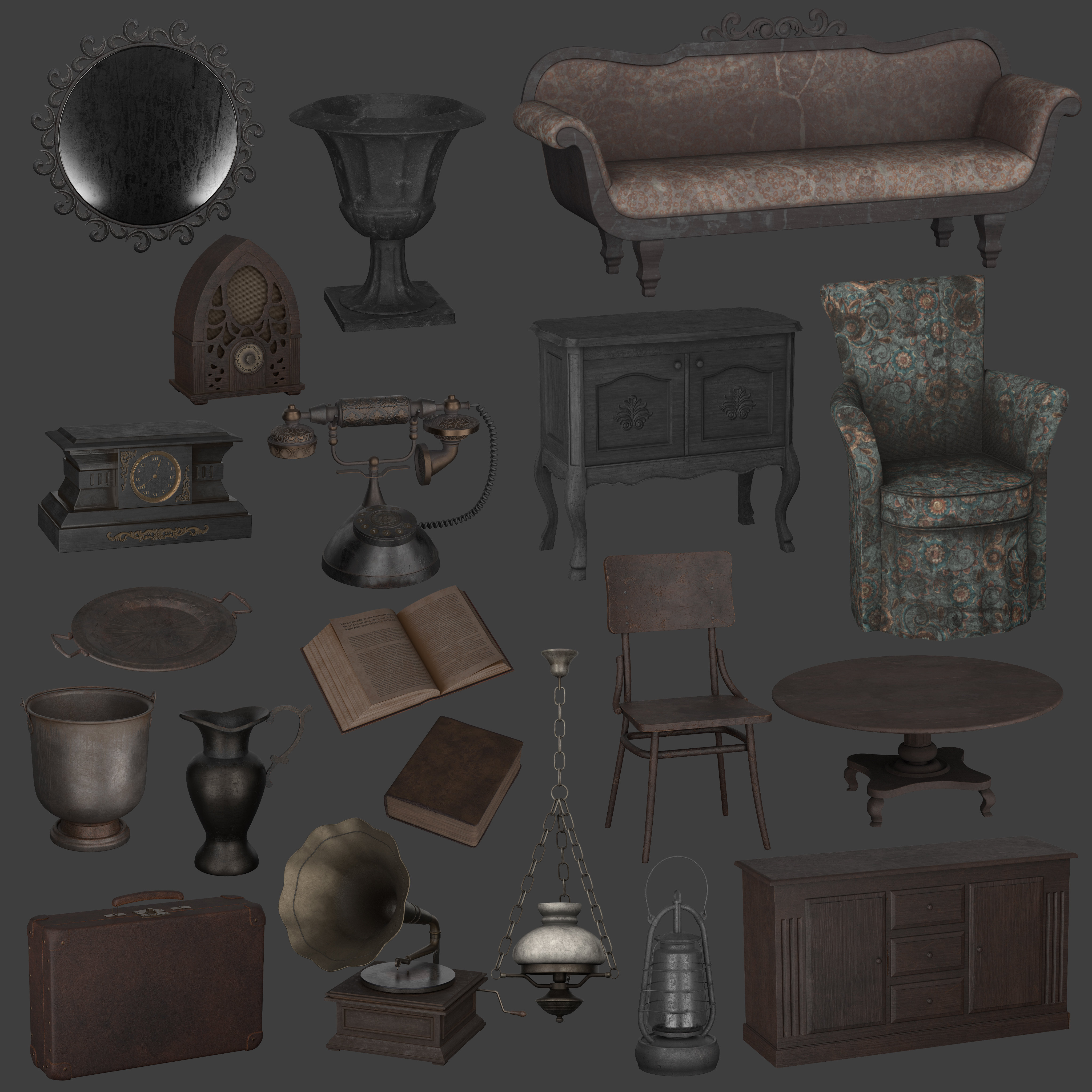 FG Haunted House Props | Daz 3D