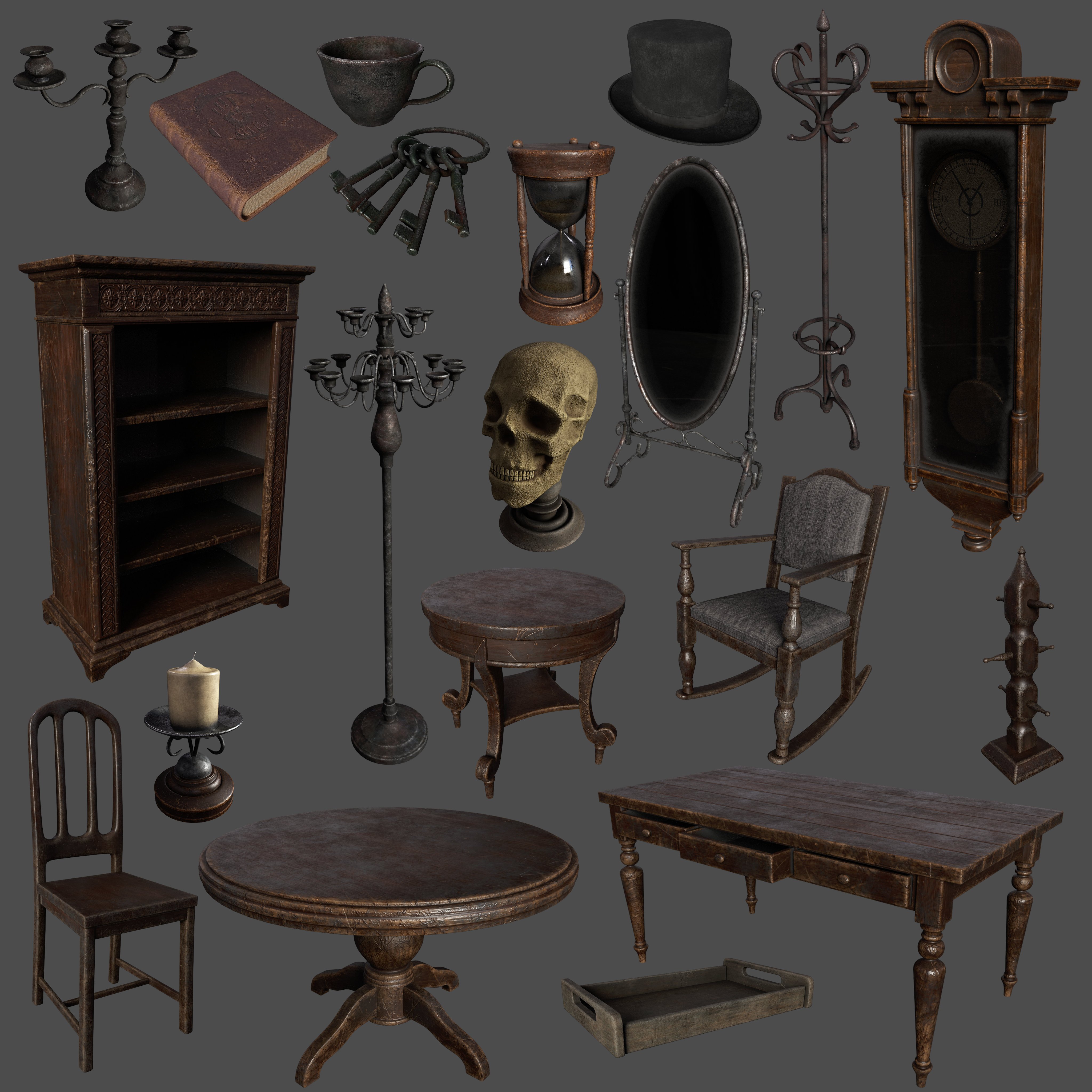 FG Haunted House Props | Daz 3D