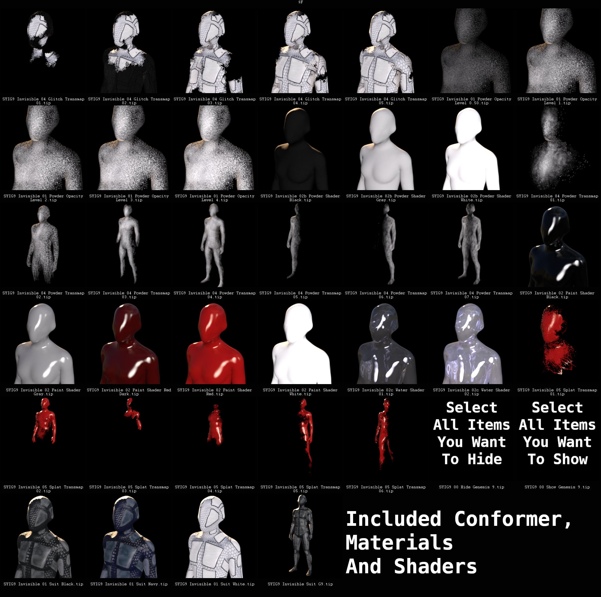 SY Invisible for Genesis 9 | Daz 3D