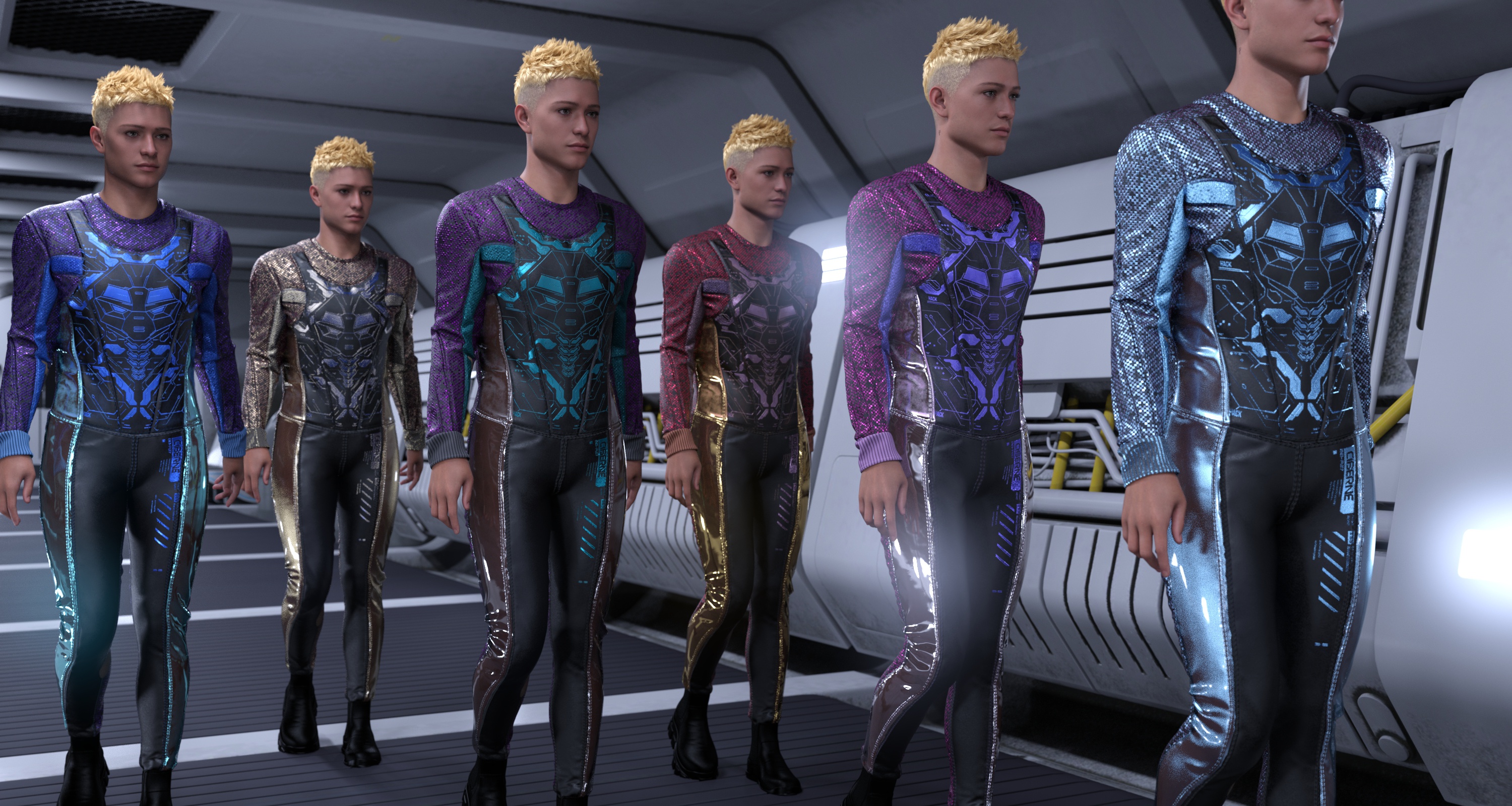 Solara Suit Texture add-on | Daz 3D