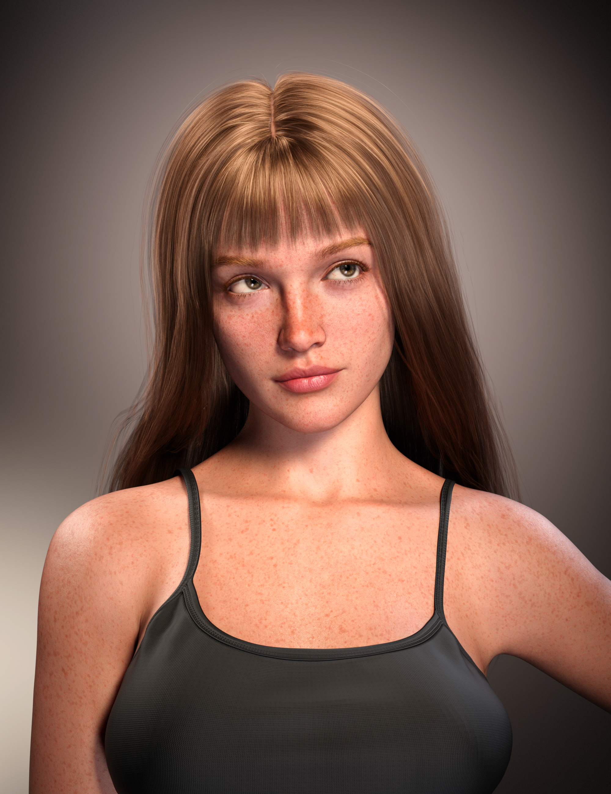 FE Long Straight Hair for Genesis 9 | Daz 3D