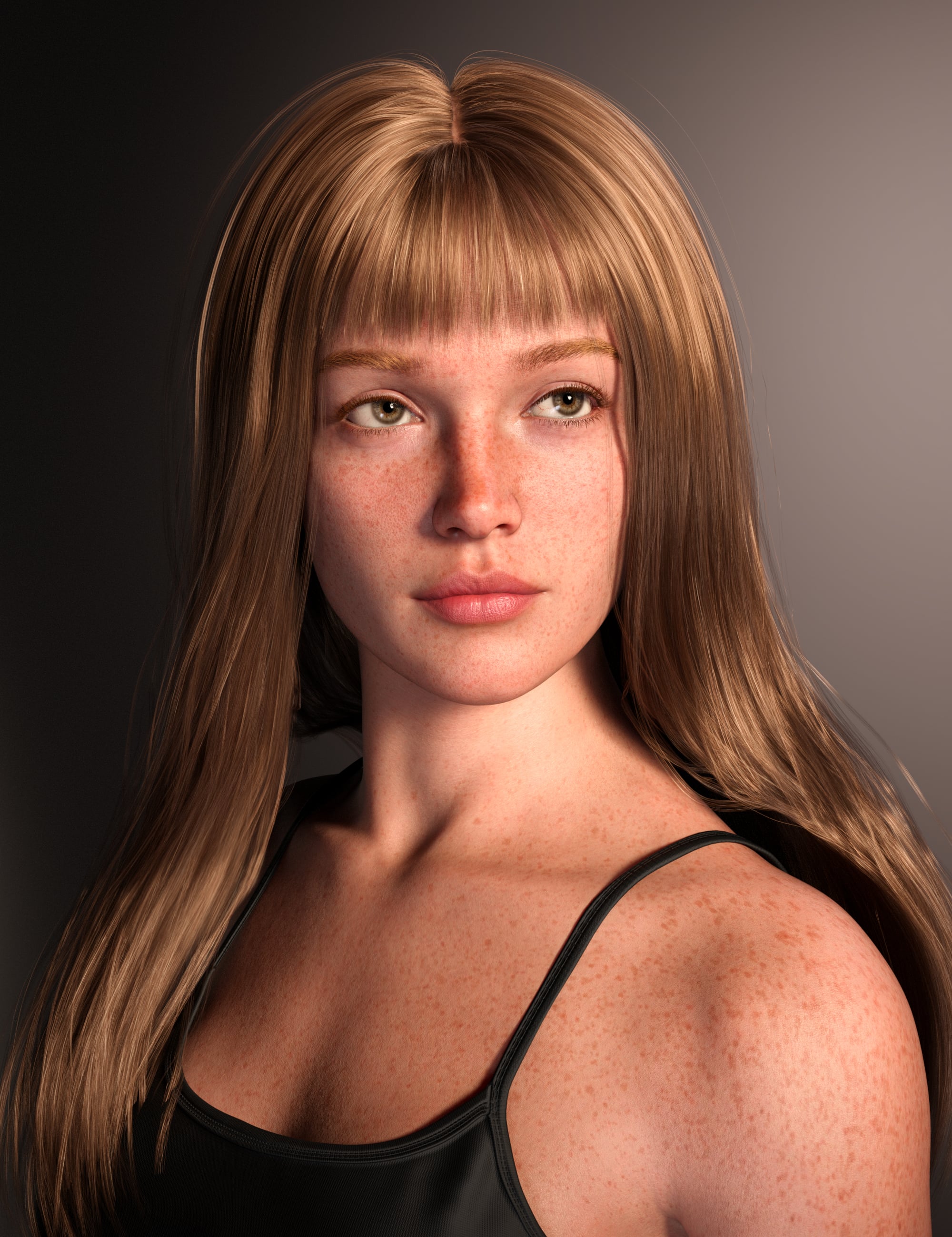 FE Long Straight Hair for Genesis 9 | Daz 3D