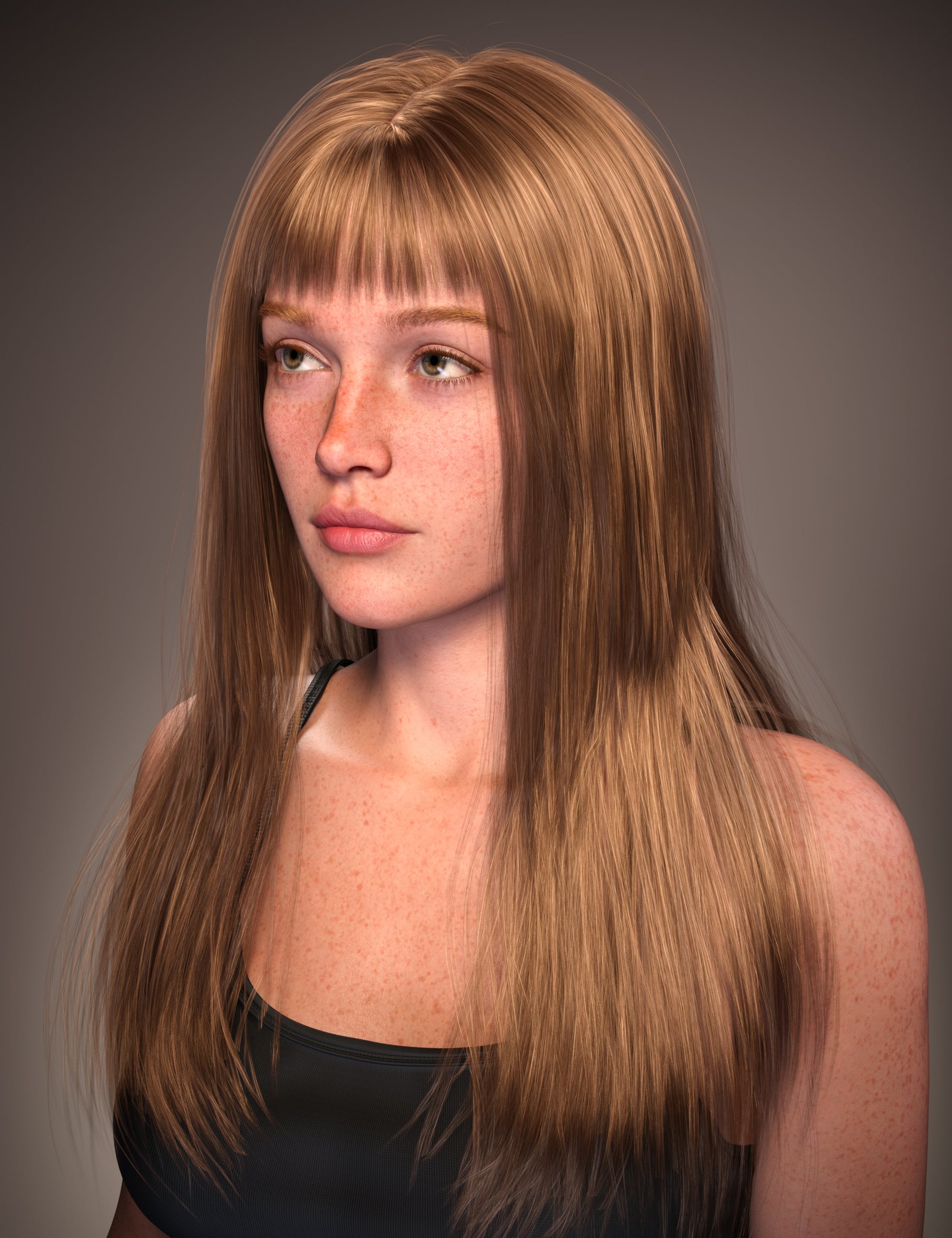 FE Long Straight Hair for Genesis 9 | Daz 3D