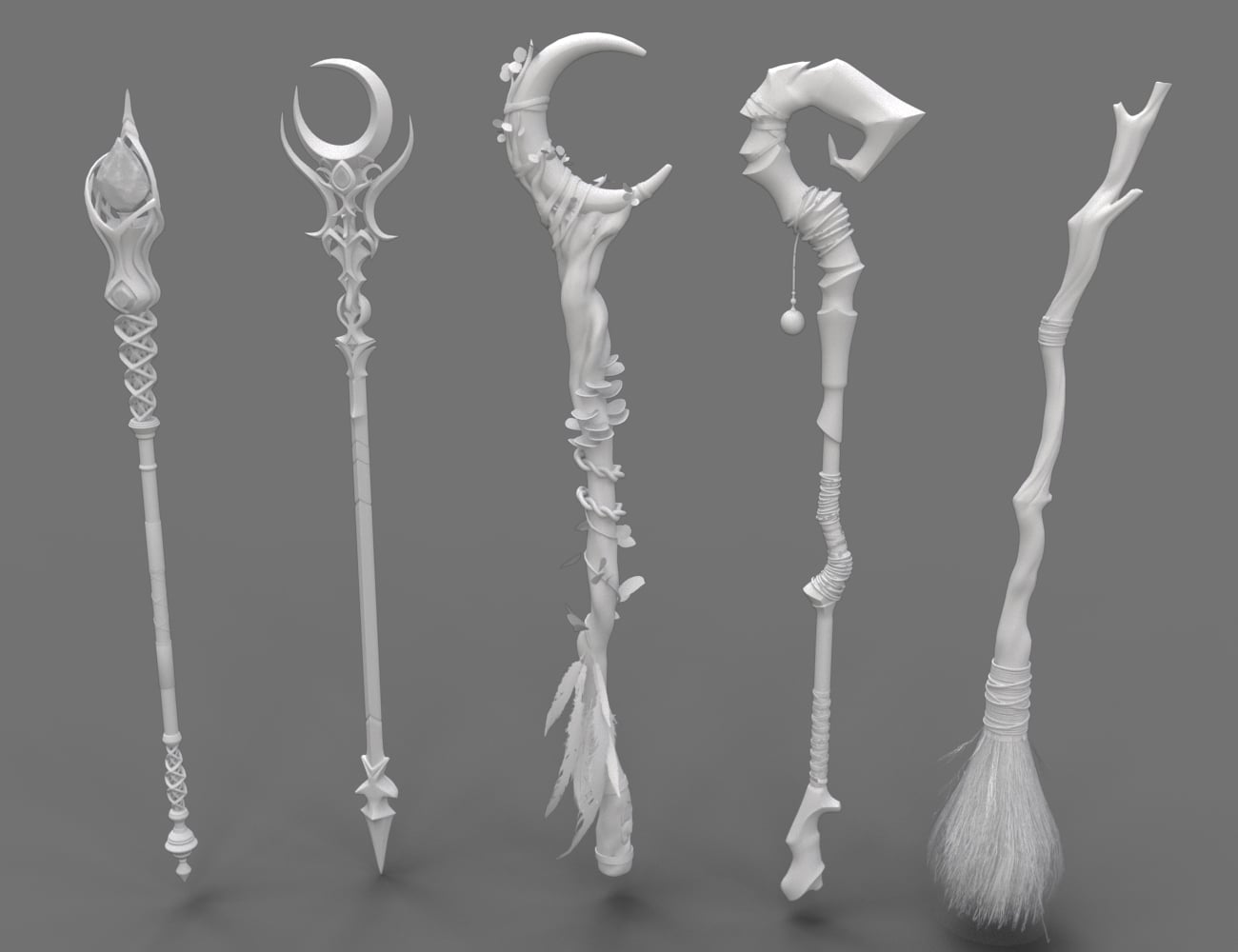 XI Fantasy Staff Set | Daz 3D