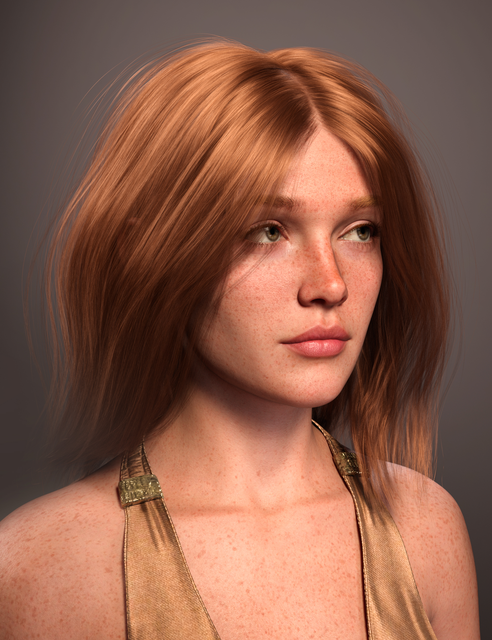 FE Medium Length Dishevelled Hair for Genesis 9 | Daz 3D