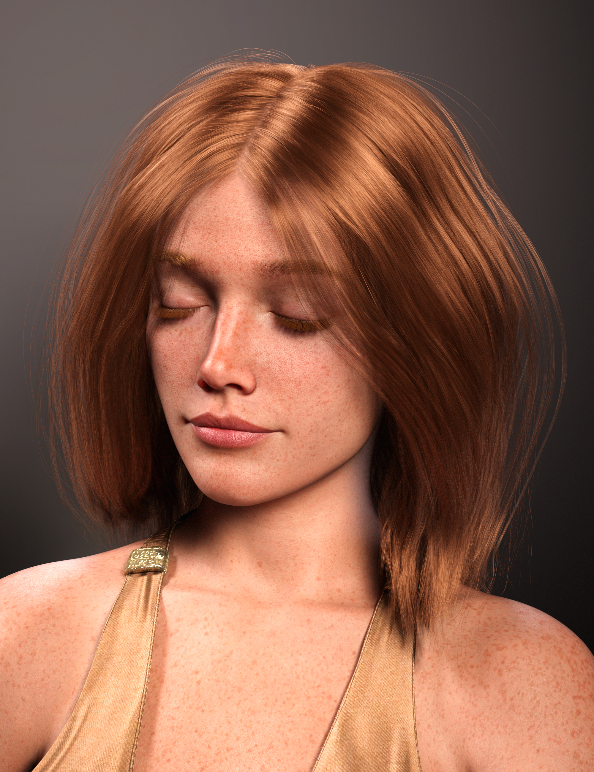 FE Medium Length Dishevelled Hair for Genesis 9 | Daz 3D