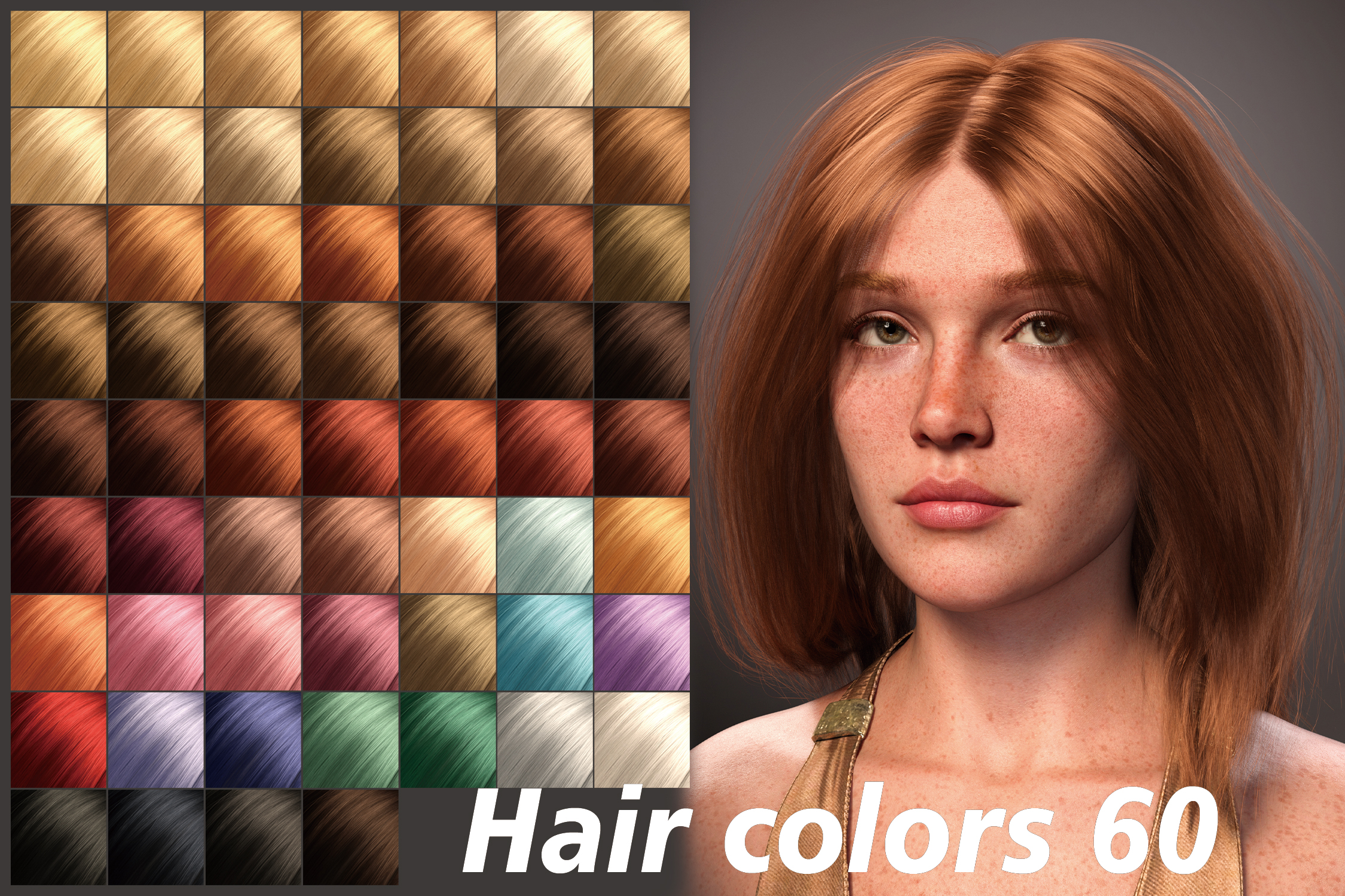 FE Medium Length Dishevelled Hair for Genesis 9 | Daz 3D