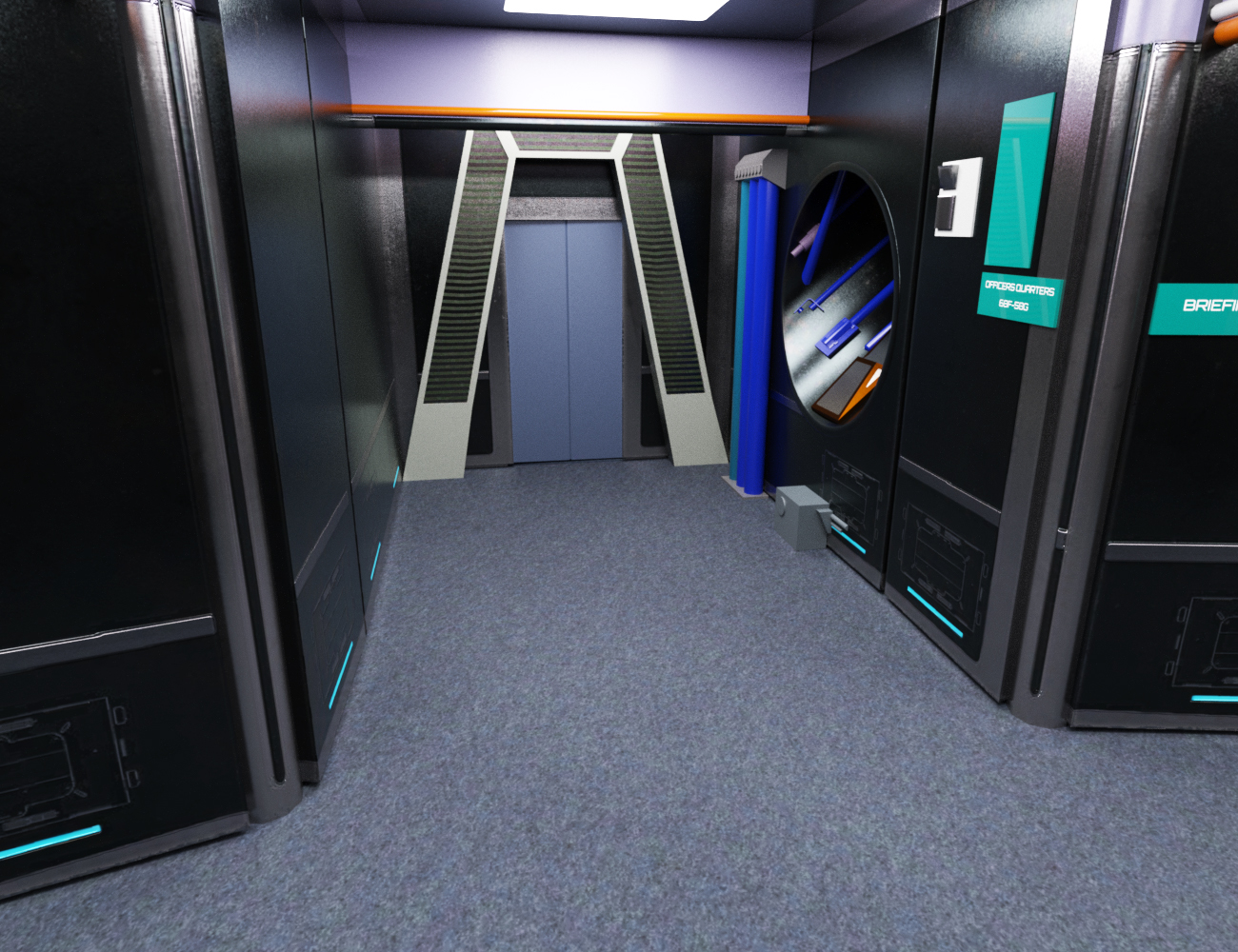 TOS Corridor Iray Add-On | Daz 3D