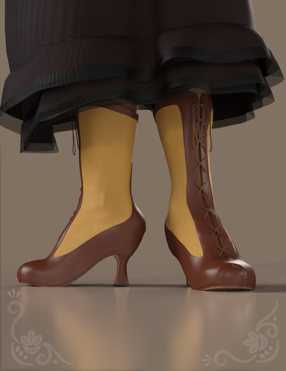 Clifford Boots for Genesis 9 and 8 Female | Daz 3D