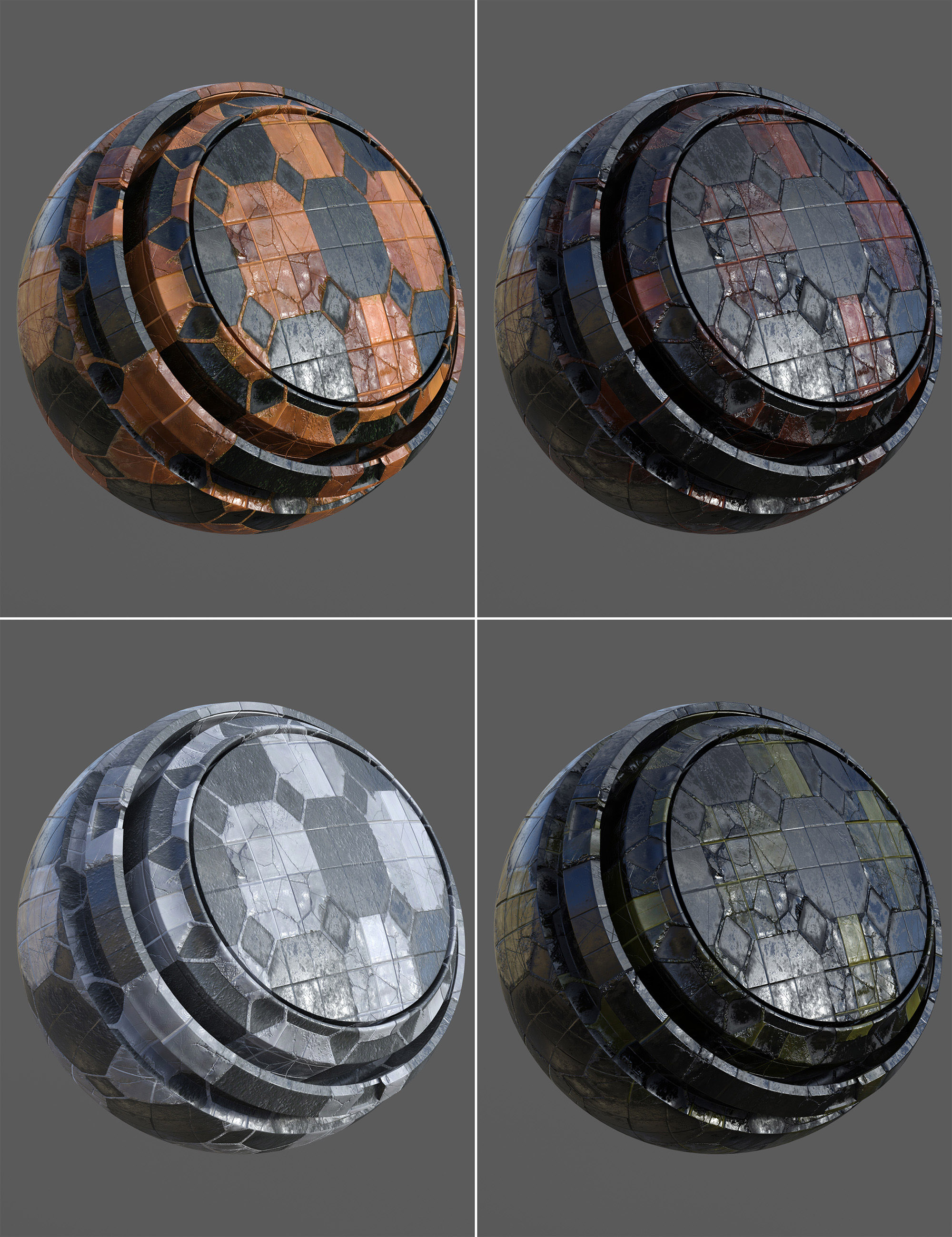 Rough Floor Tiles Iray Shaders | Daz 3D