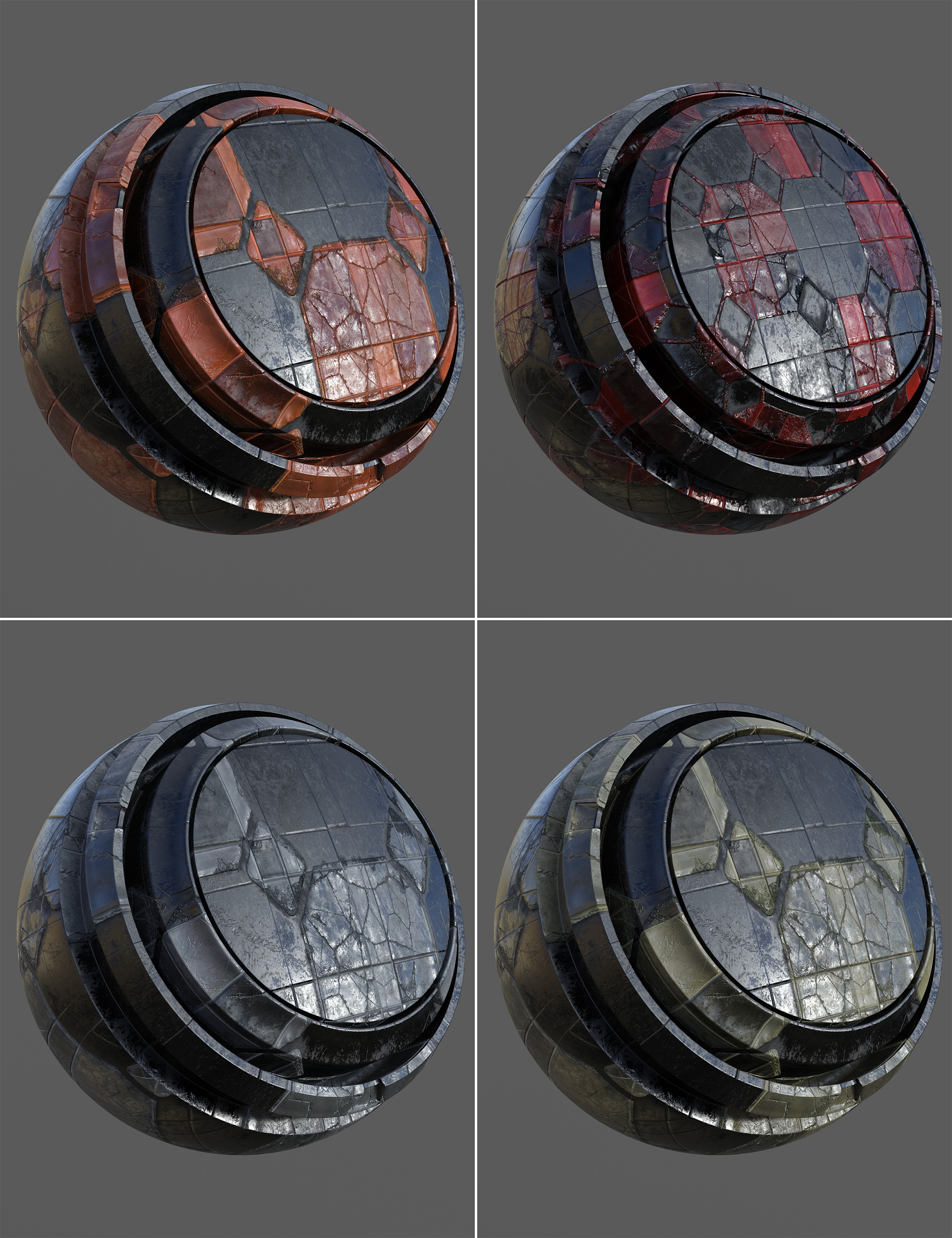 Rough Floor Tiles Iray Shaders | Daz 3D