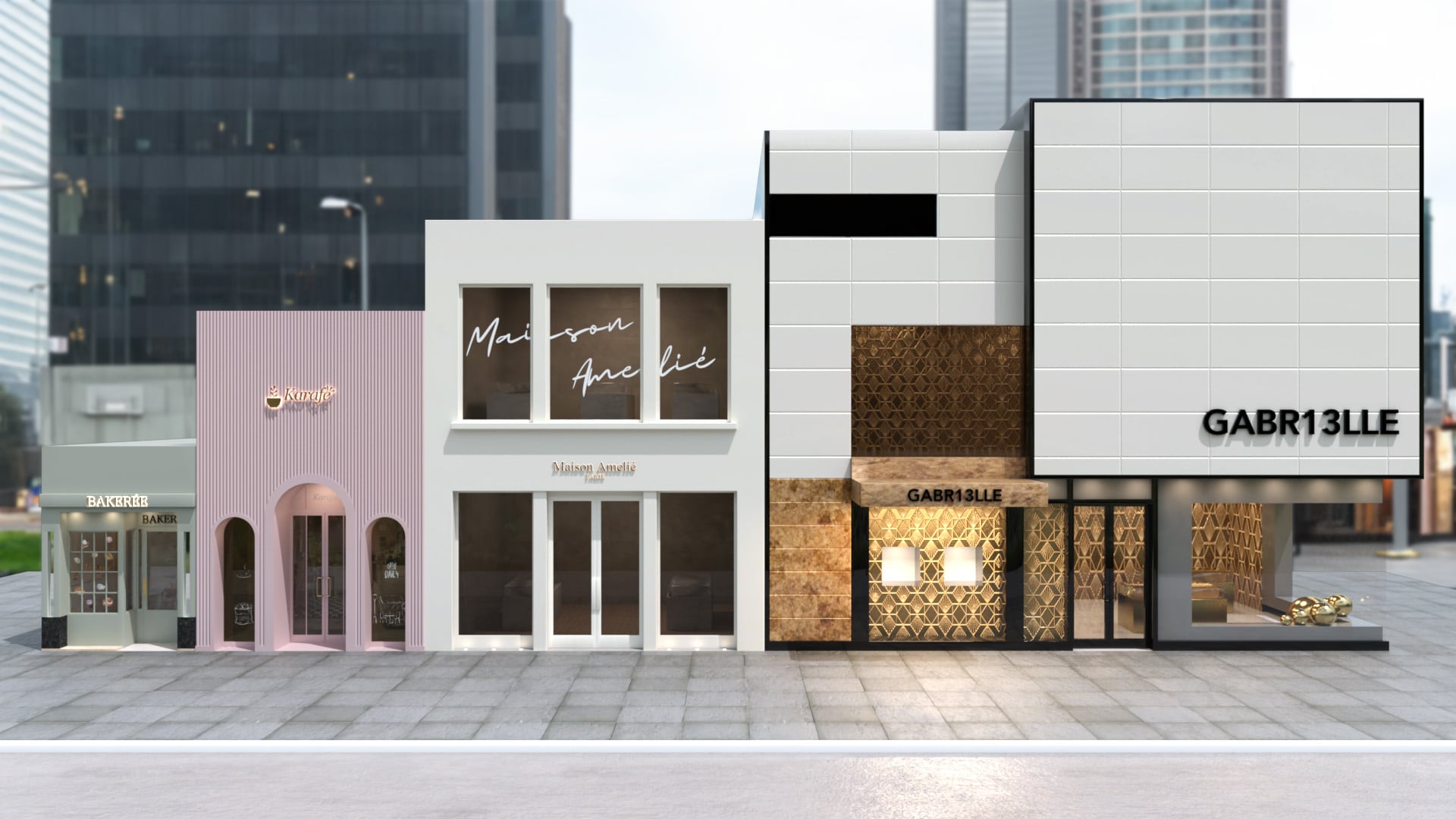 Modern Store Front | Daz 3D