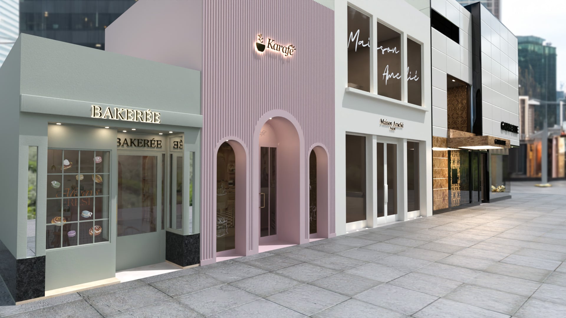 Modern Store Front | Daz 3D