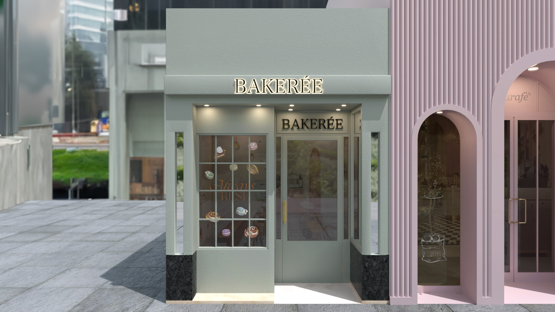 Modern Store Front | Daz 3D