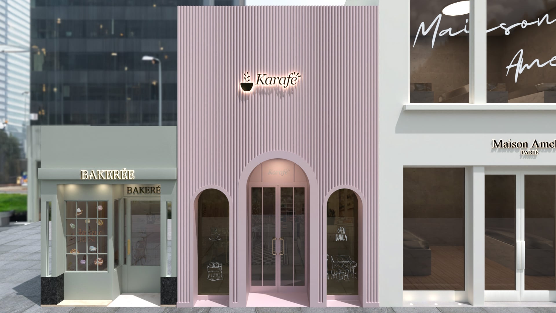 Modern Store Front | Daz 3D