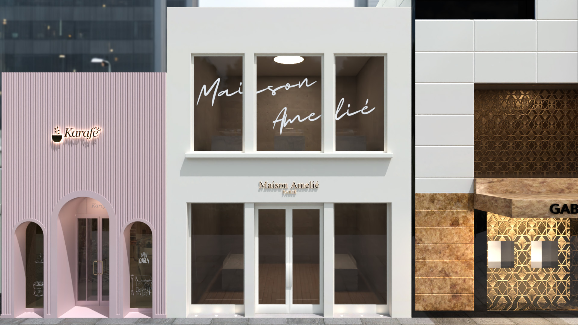 Modern Store Front | Daz 3D