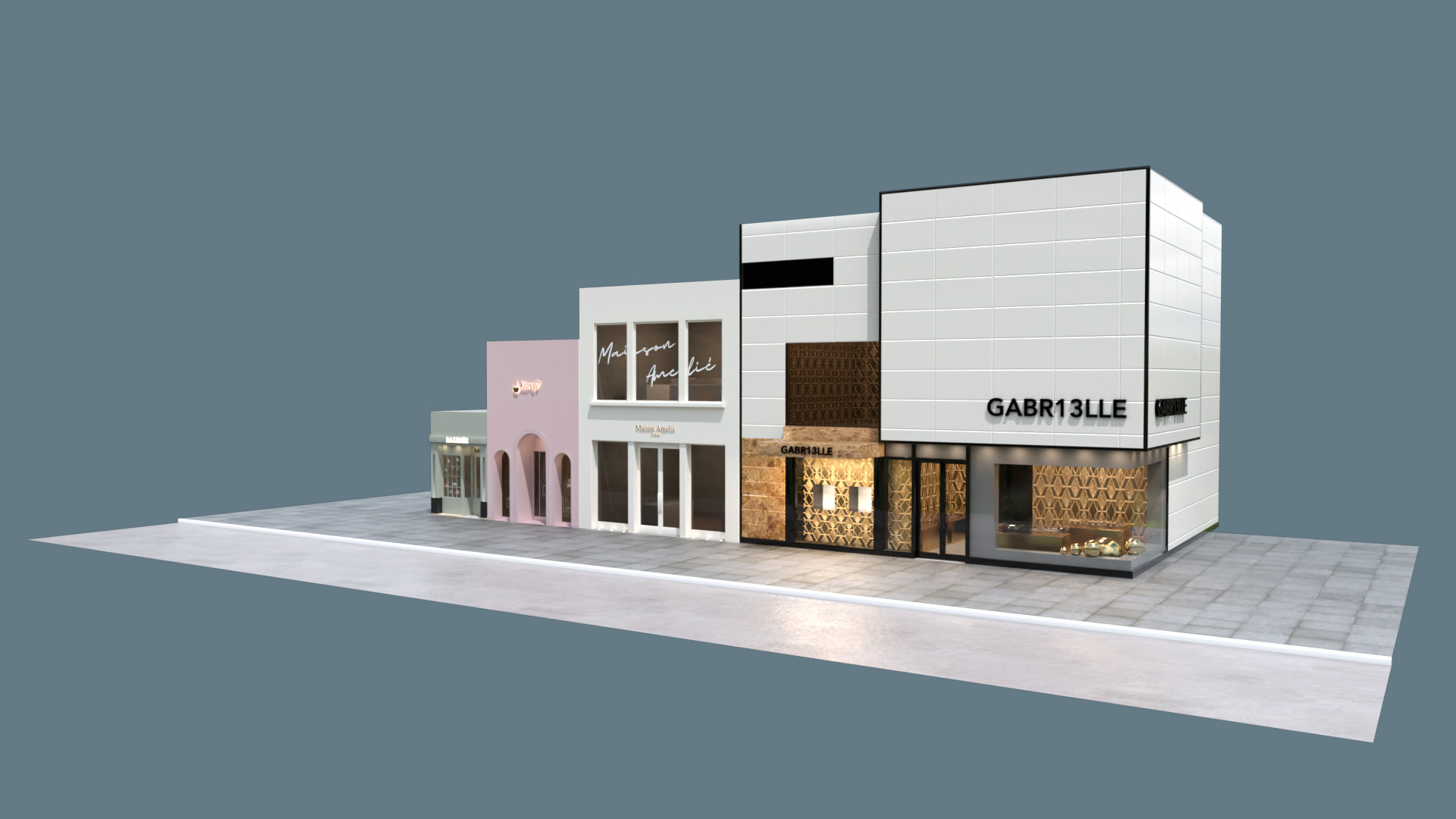 Modern Store Front | Daz 3D