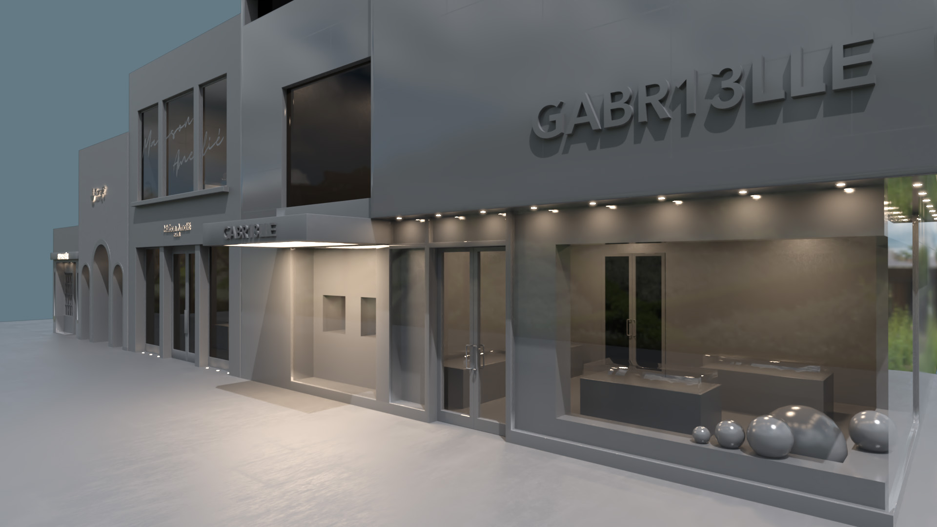 Modern Store Front | Daz 3D