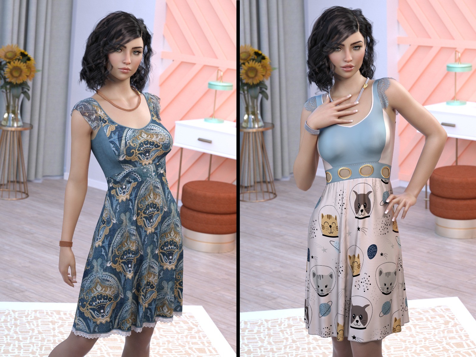 7th Ave: dForce Ayria's Closet for G8F/G8.1F & G9 | Daz 3D