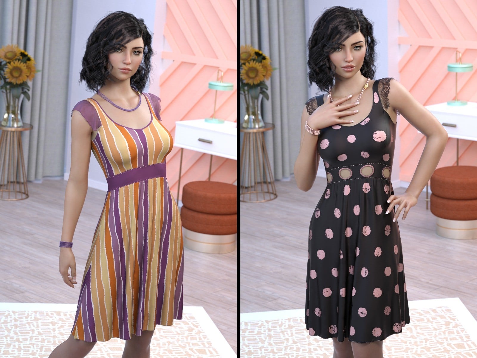 7th Ave: dForce Ayria's Closet for G8F/G8.1F & G9 | Daz 3D