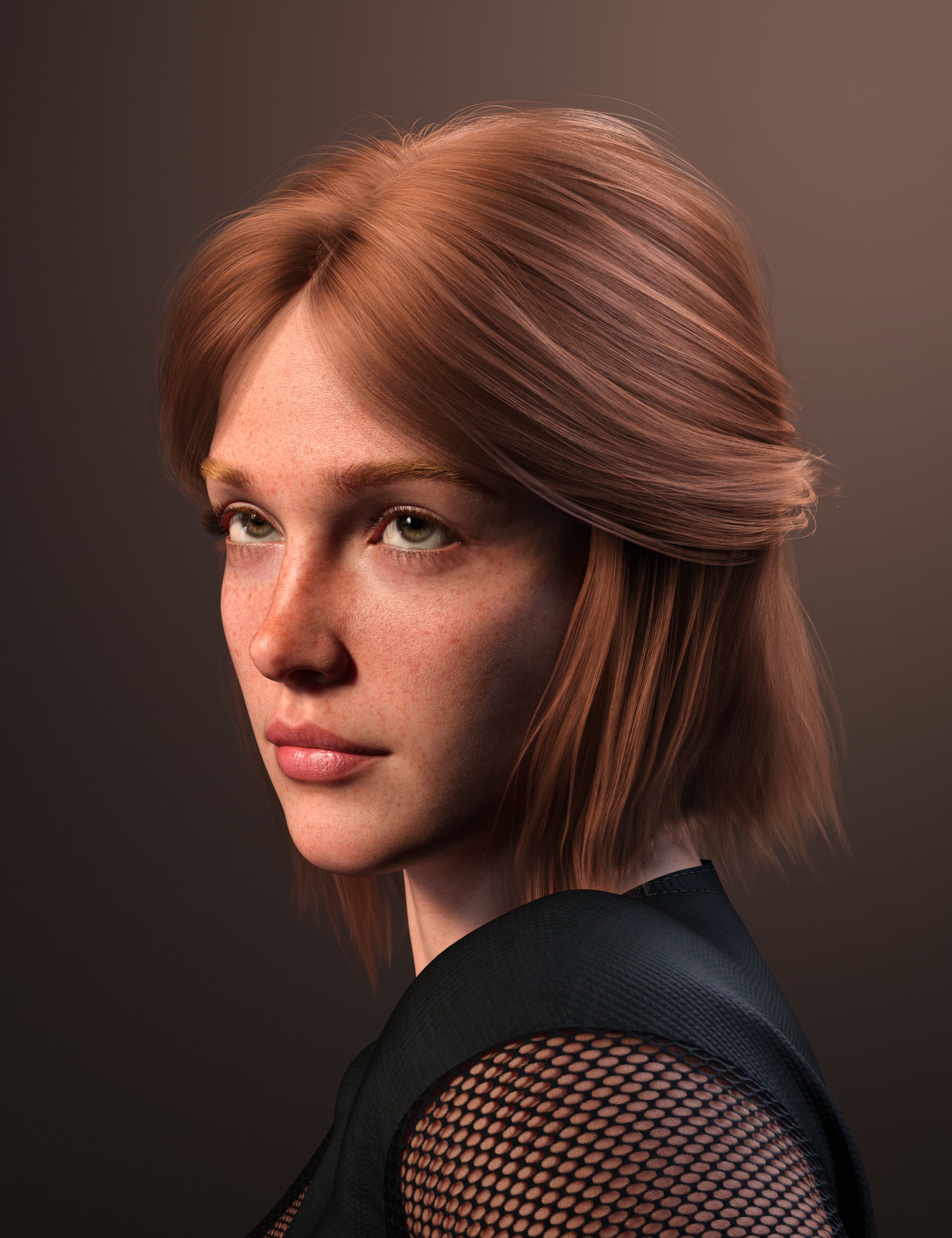 FE Half Ponytail Hair for Genesis 9 | Daz 3D