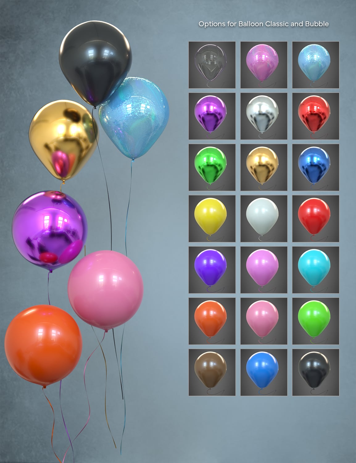 CGI Deco Balloons | Daz 3D