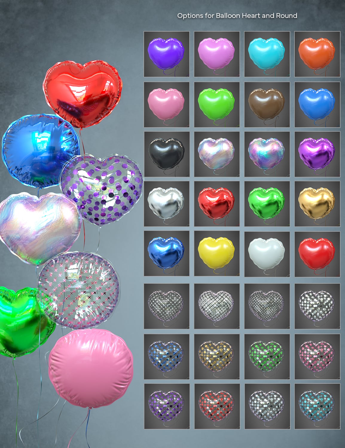 CGI Deco Balloons | Daz 3D