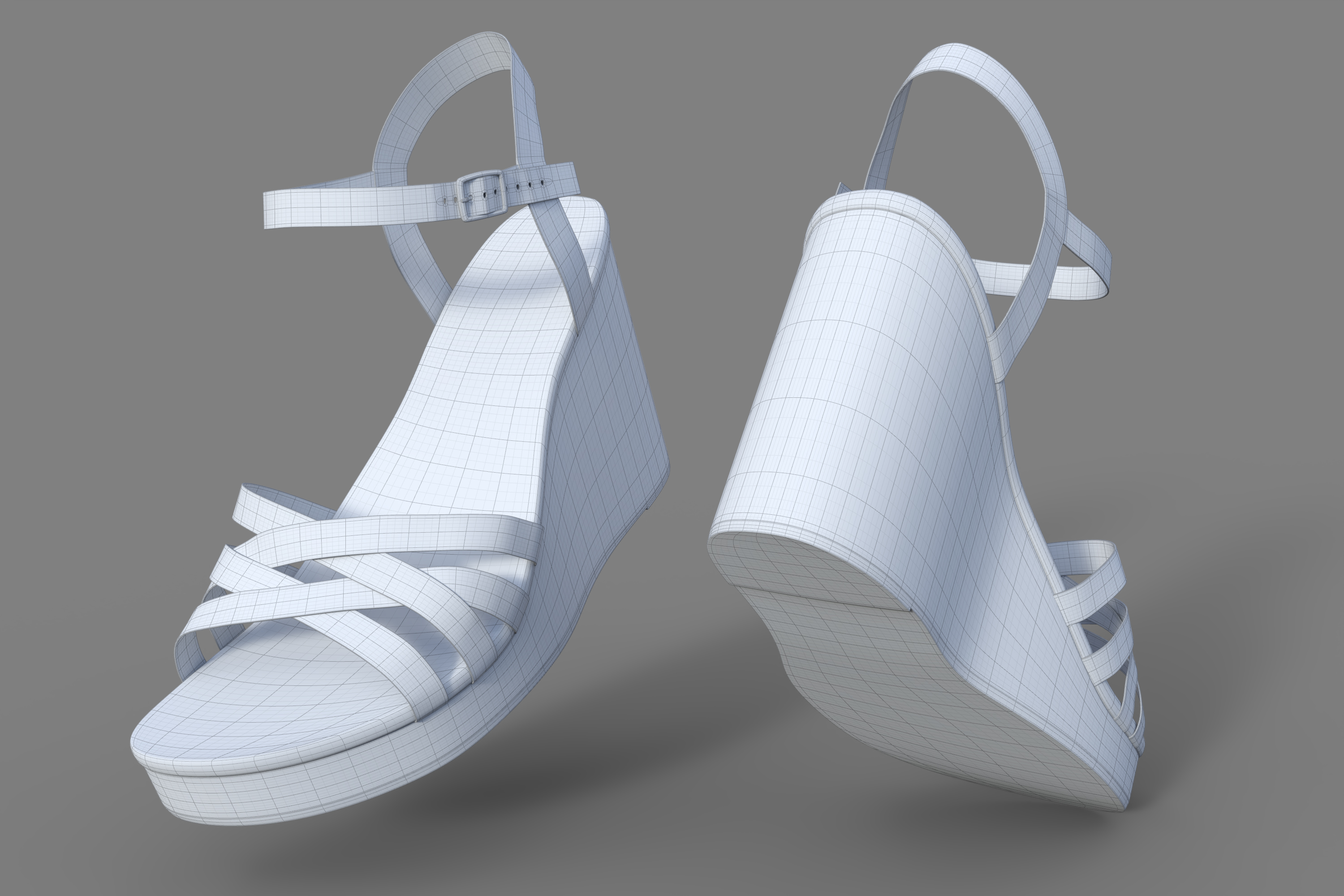 Carinna Wedge Heels for Genesis 9 and 8 Female | Daz 3D