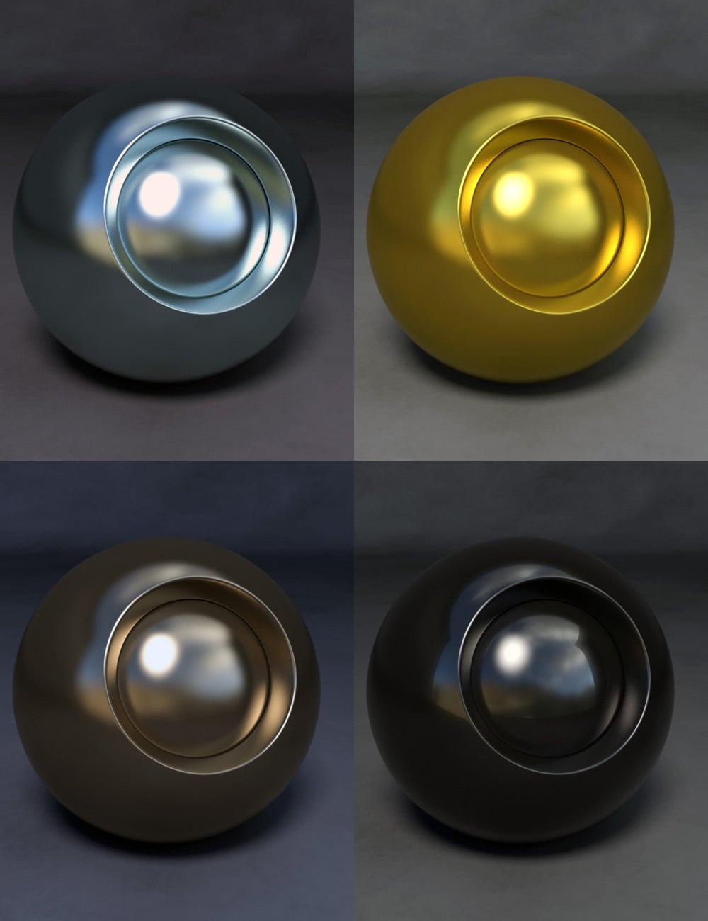 SFD Metal Shader Presets for Iray | Daz 3D