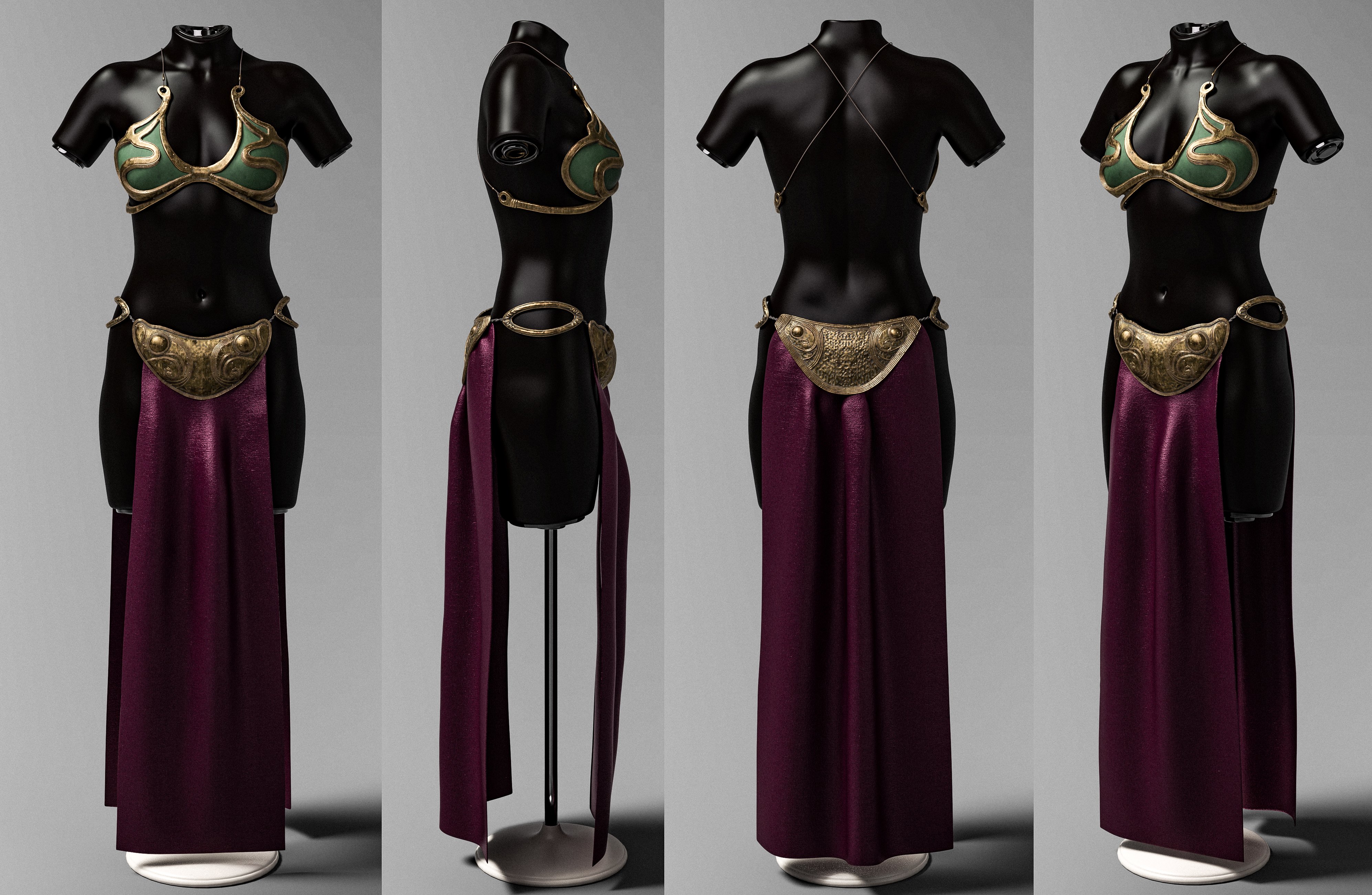 dForce BW Galactic Dancer Outfit for Genesis 9 | Daz 3D