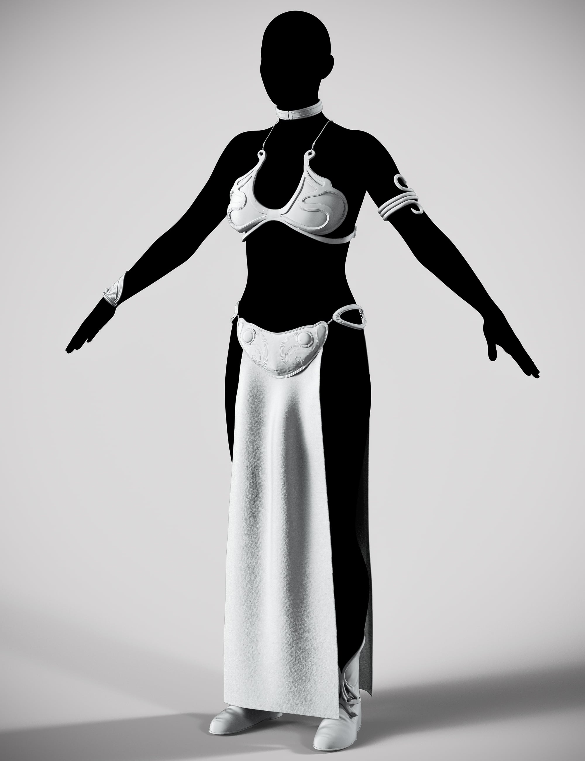 dForce BW Galactic Dancer Outfit for Genesis 9 | Daz 3D
